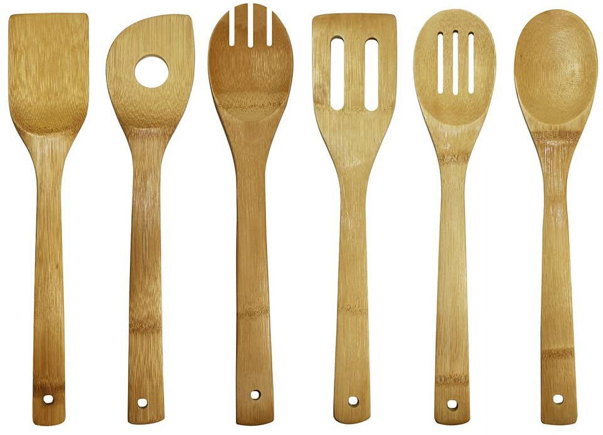 TRA-Bamboo Cooking Utensil Set, 7-Piece - Walmart.com