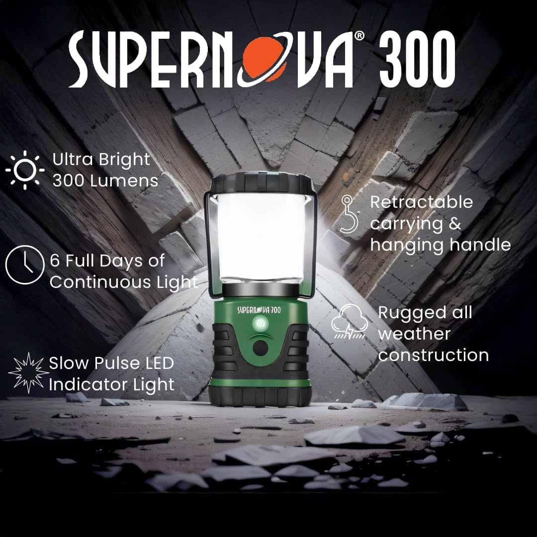 TRA-Battery Powered Lantern, Bright, Long Lasting, Weather-Resistant ...