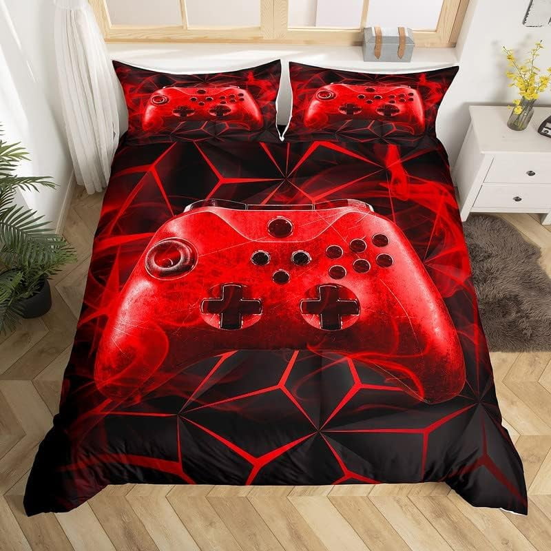 TRA-Boys Gaming Comforter Cover Full Size Games Bedding Set Kids Teens ...