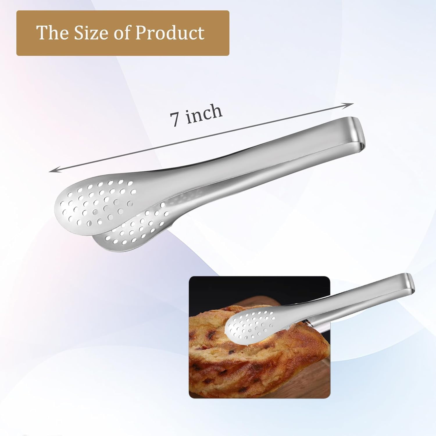 TRA-Buffet Serving Tongs, 6Pcs Kitchen Tongs Mini Serving Utensil Tongs ...