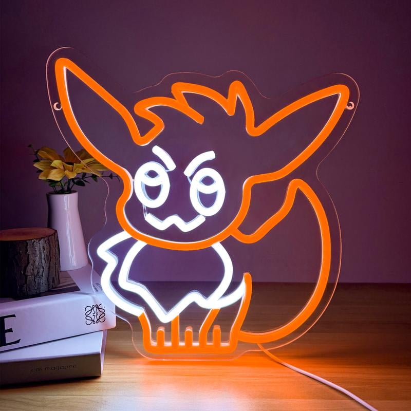 TRA- Bulbasaur Neon Sign, USB Powered, Wall Decor for Room/Bar ...