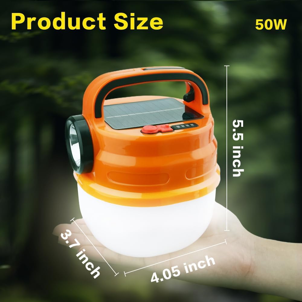 TRA-Camping Lights,Solar Powered&USB Charging Camping Tent Lantern ...