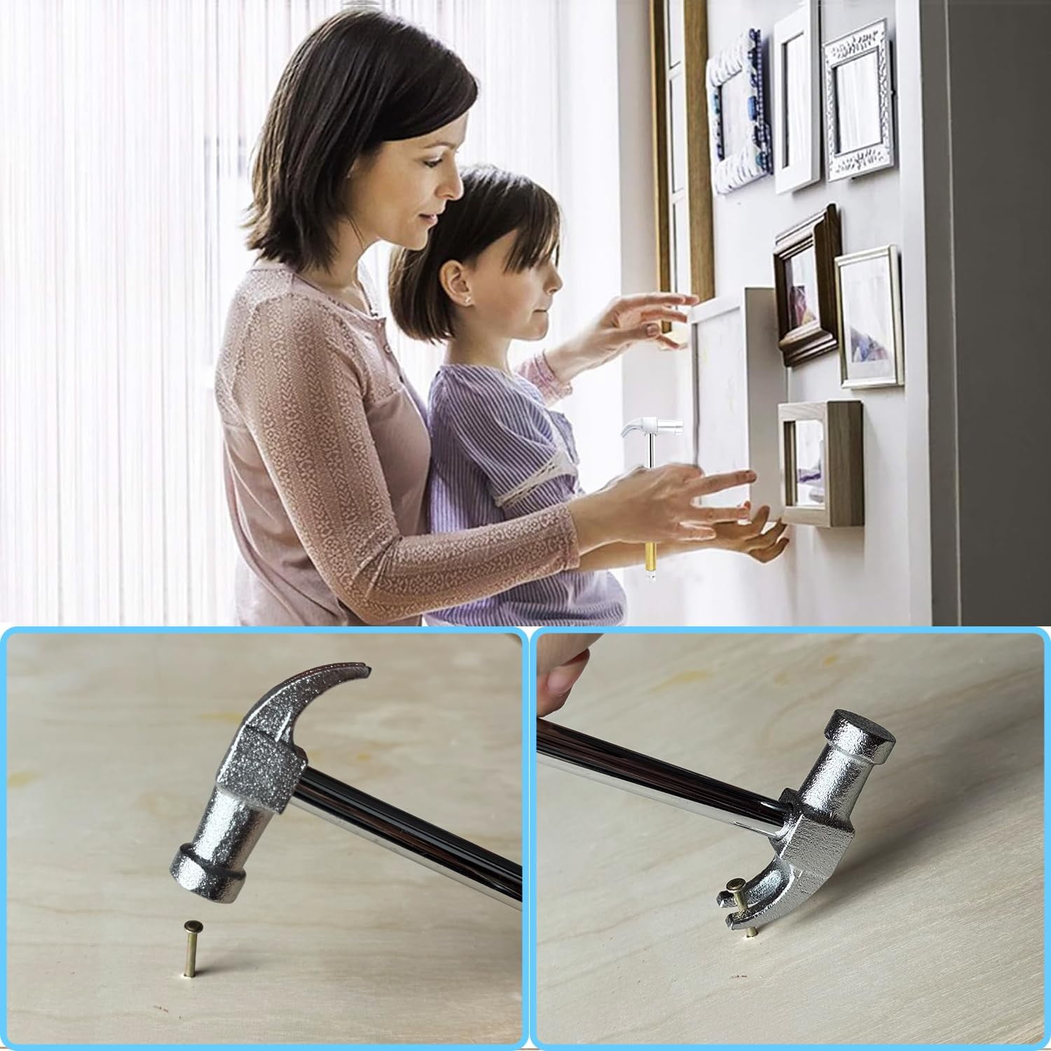 TRA-Claw Hammers 6 in 1 Metal Hammer 【a reliable set of tools for basic ...