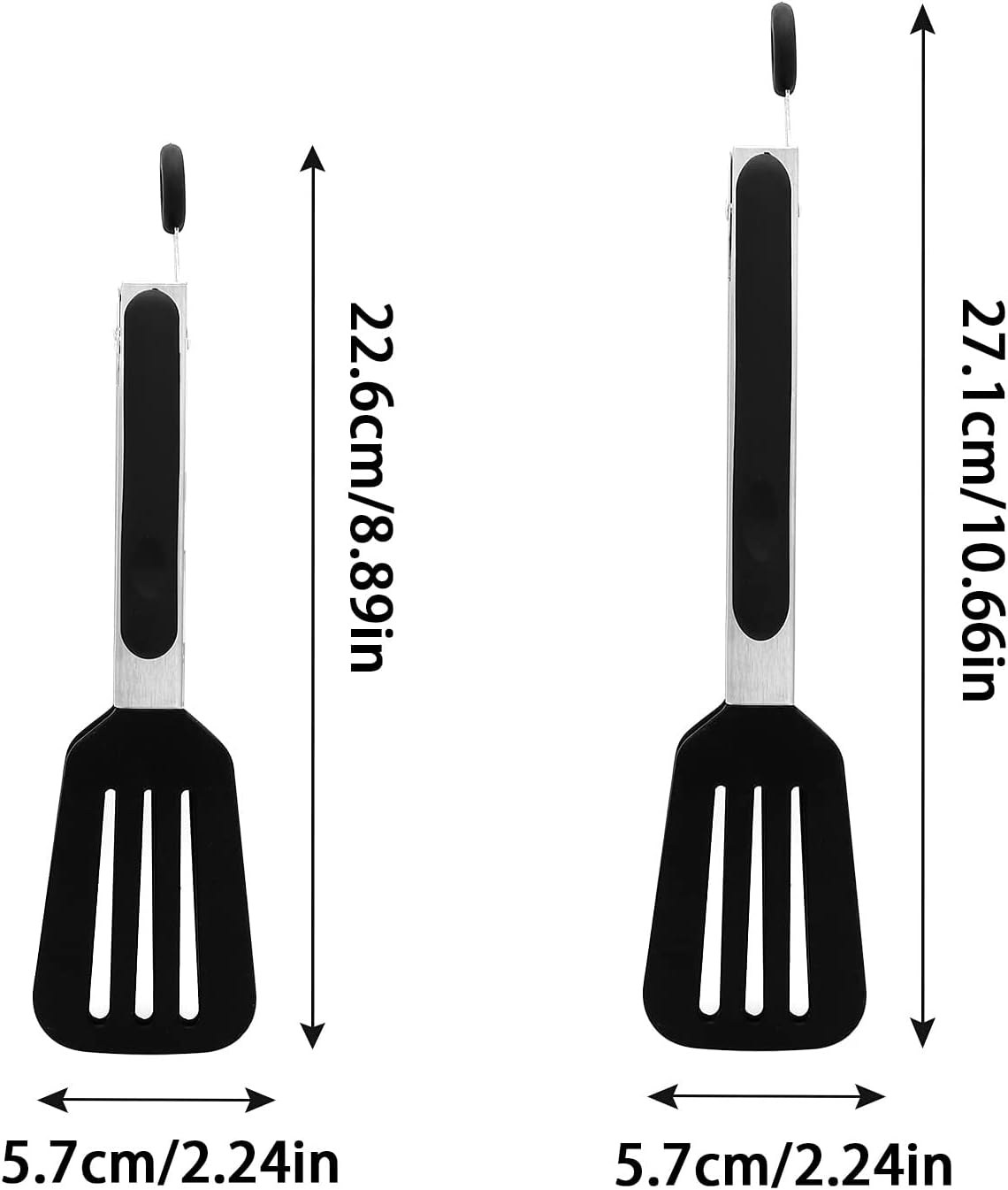TRA-Cooking Tongs 7 inches and 9 inches Stainless Steel Kitchen ...