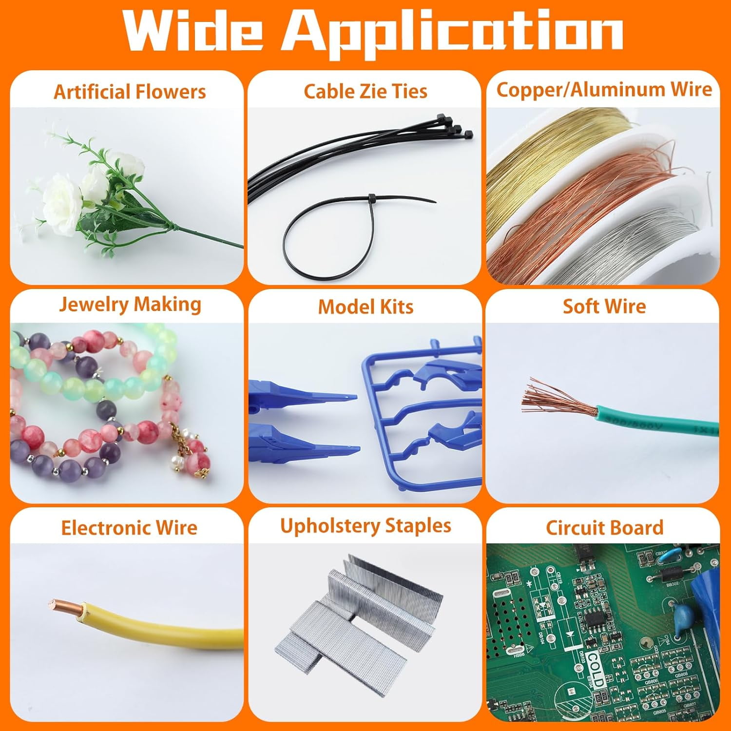 TRA-Diagonal Cutting Pliers 90 Angled Flush Cutters For Electronic ...