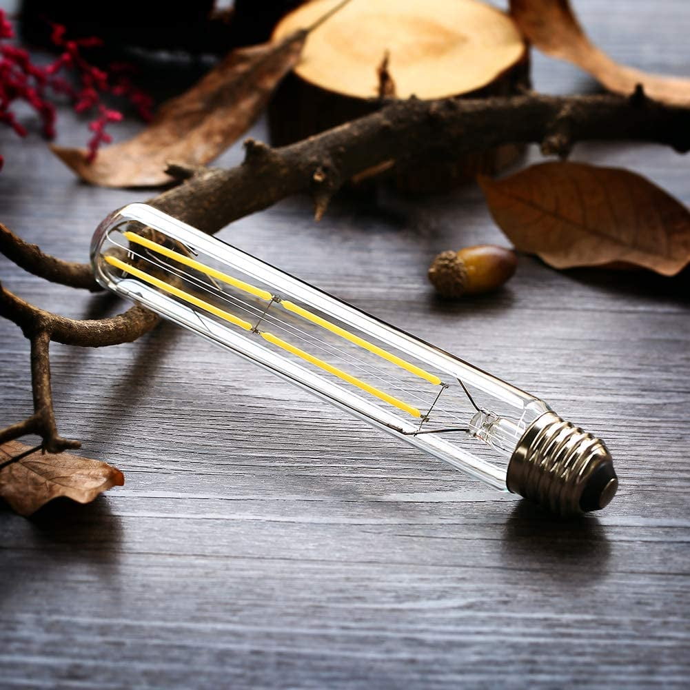 TRA-Dimmable T10 LED Bulbs,4000K Daylight White,6W Tubular Light Bulb ...