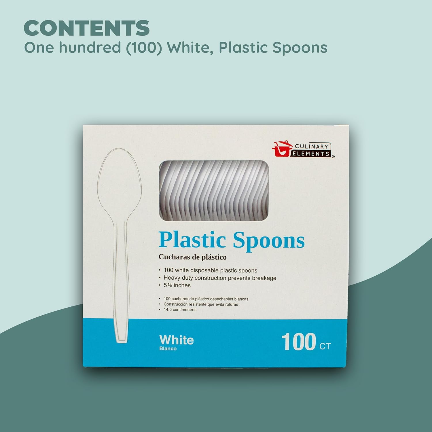 TRA-Disposable White Plastic Spoons, Plastic Cutlery: Utensils for ...