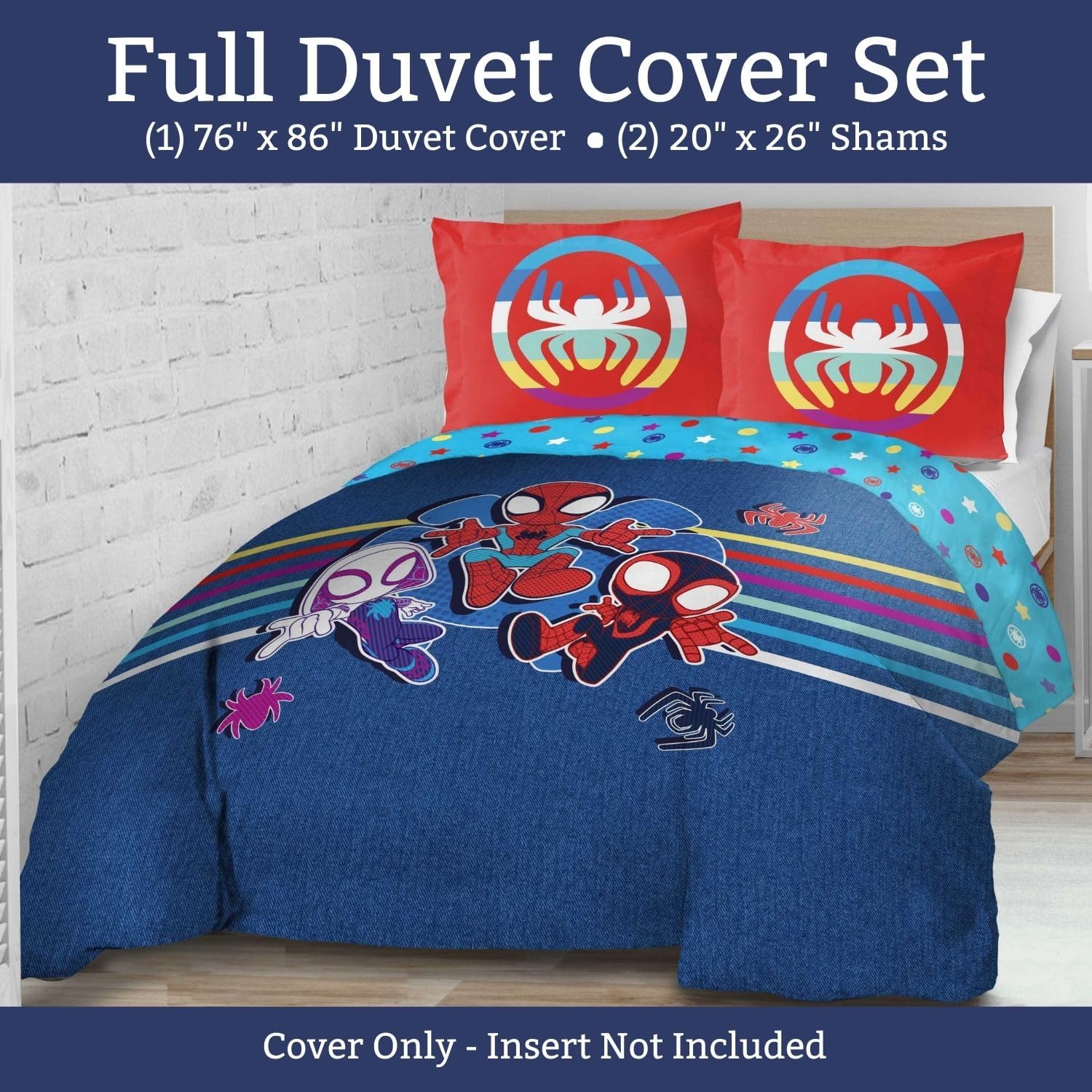 TRA-Duvet Cover Set – 3 Piece Comforter Cover and Sham Set, Super Soft ...