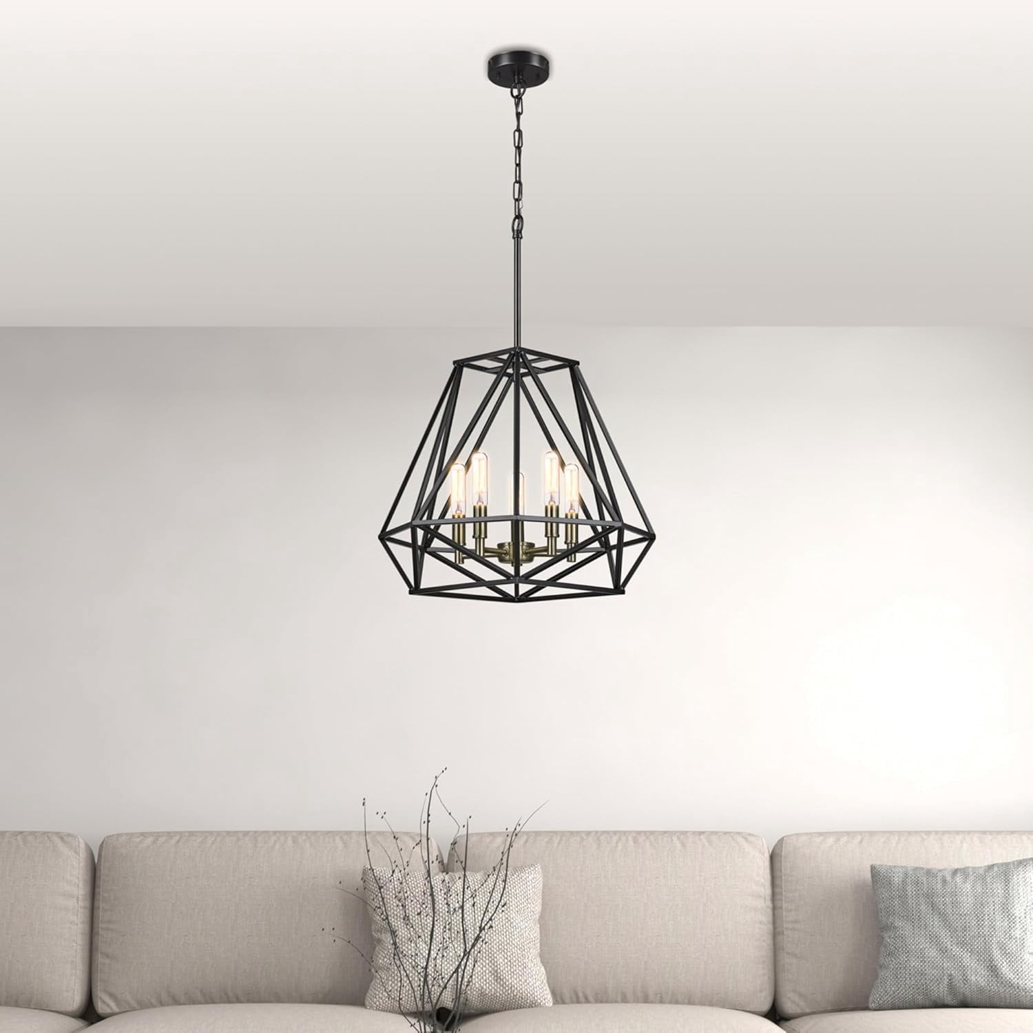 TRA-Electric 80151 40W Vintage Edison Mini Tube Clear Glass Dimmable ...