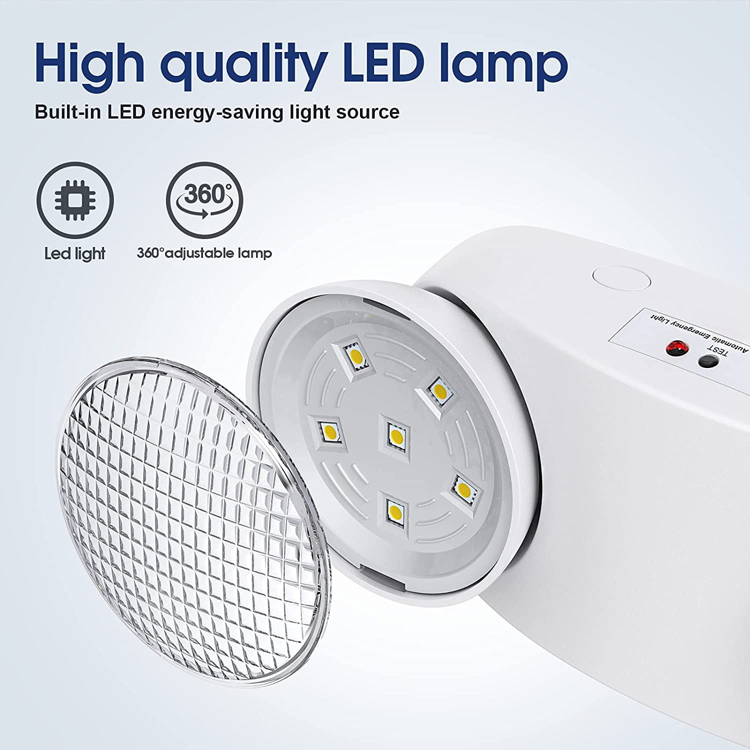 TRA-Emergency Light with Battery Backup, Commercial Hardwired Exit ...