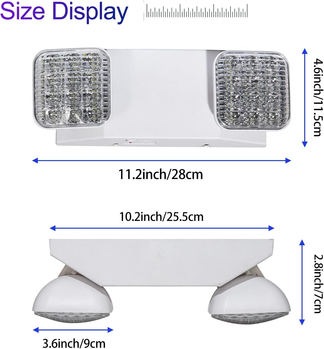 TRA-Emergency Lights with Battery Backup, LED Commercial Emergency ...