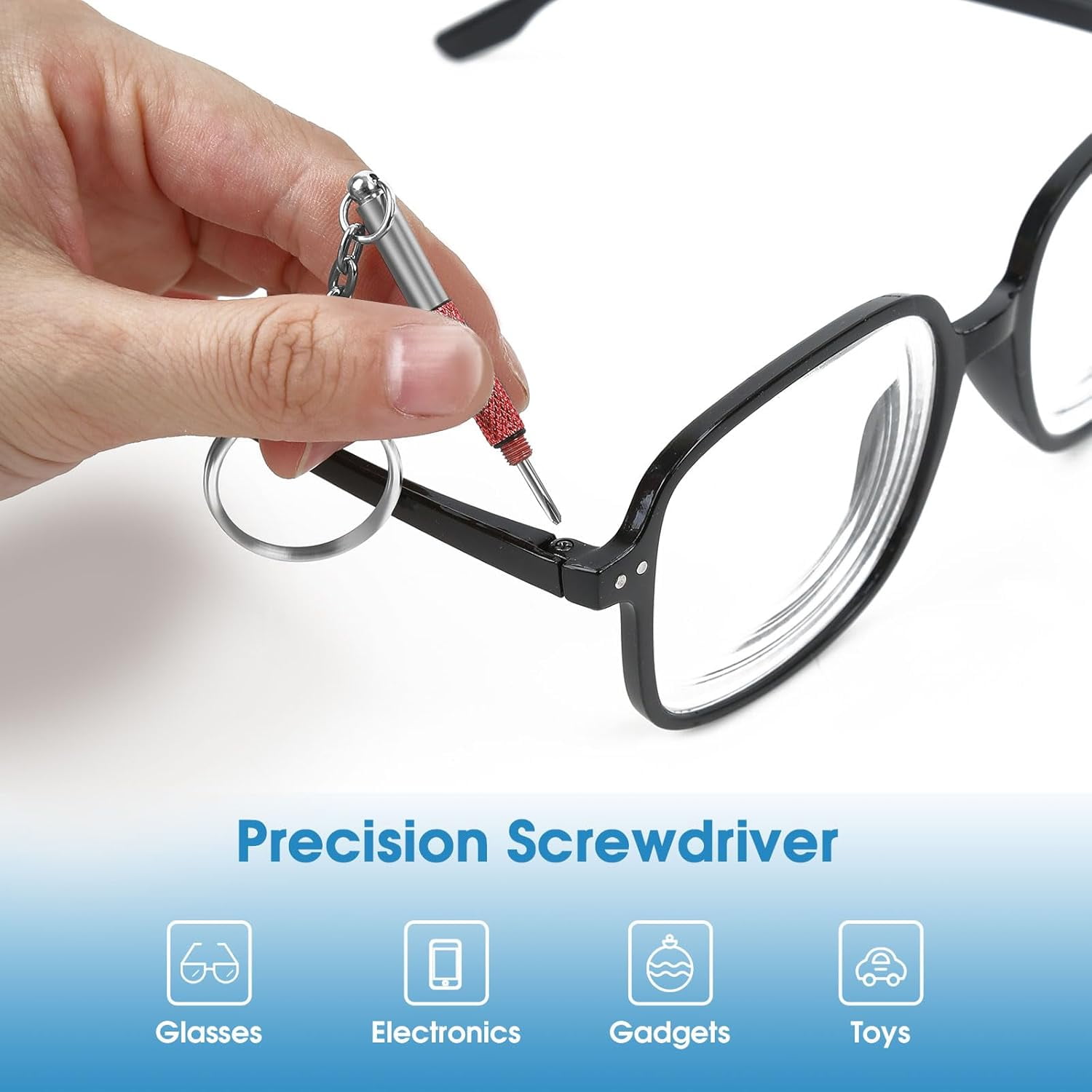 TRA-Eyeglass Screwdriver Repair Kit Pink Green Yellow Red Blue Mini ...