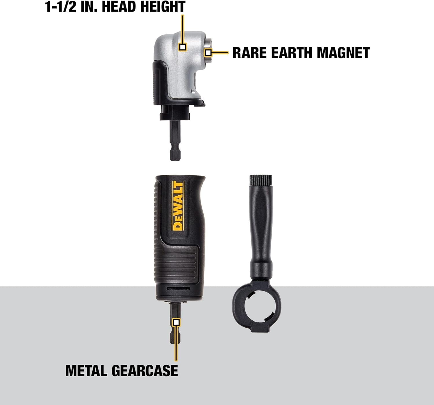 TRA-FLEXTORQ Right Angle Drill Adapter, 2-in-1 Attachment for Impact ...