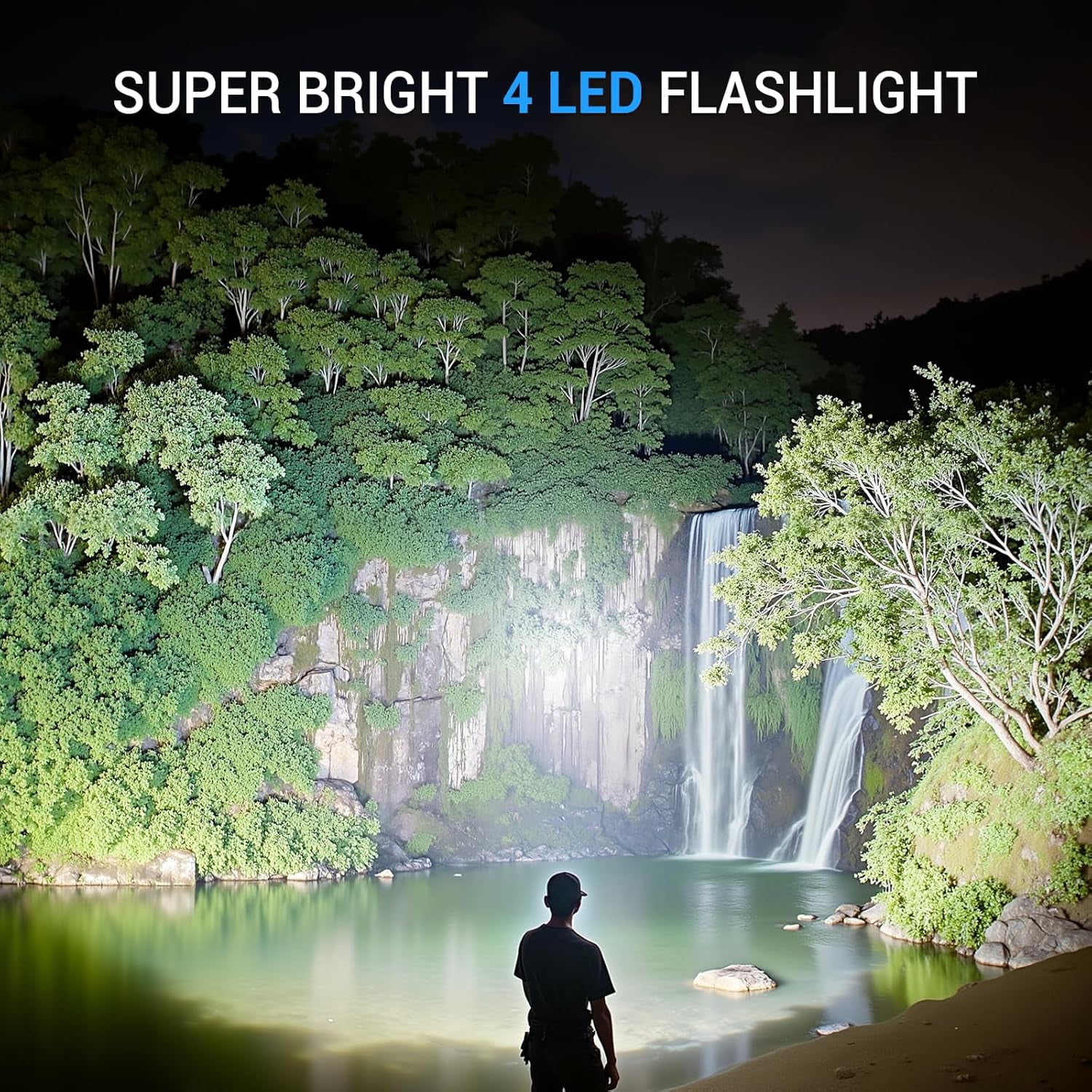 TRA-﻿Flashlight Rechargeable, High Lumens Flashlights, Super Bright ...
