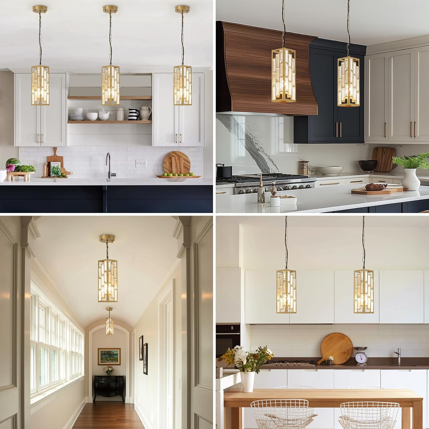 TRA-Gold Pendant Light Fixtures, Mini Pendant Lights for Kitchen Island ...