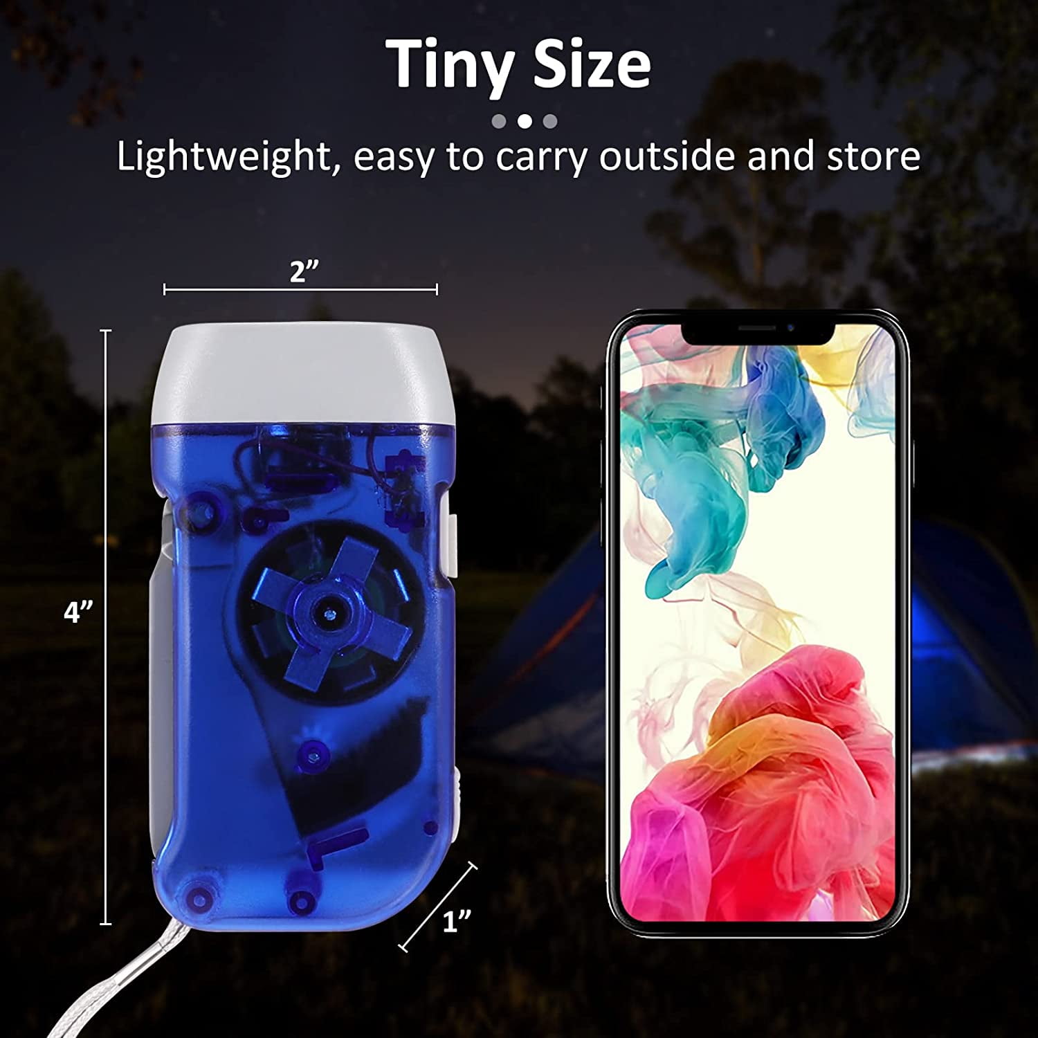 TRA-Hand Crank Emergency Flashlight, Squeeze Wind-up Flashlight for ...