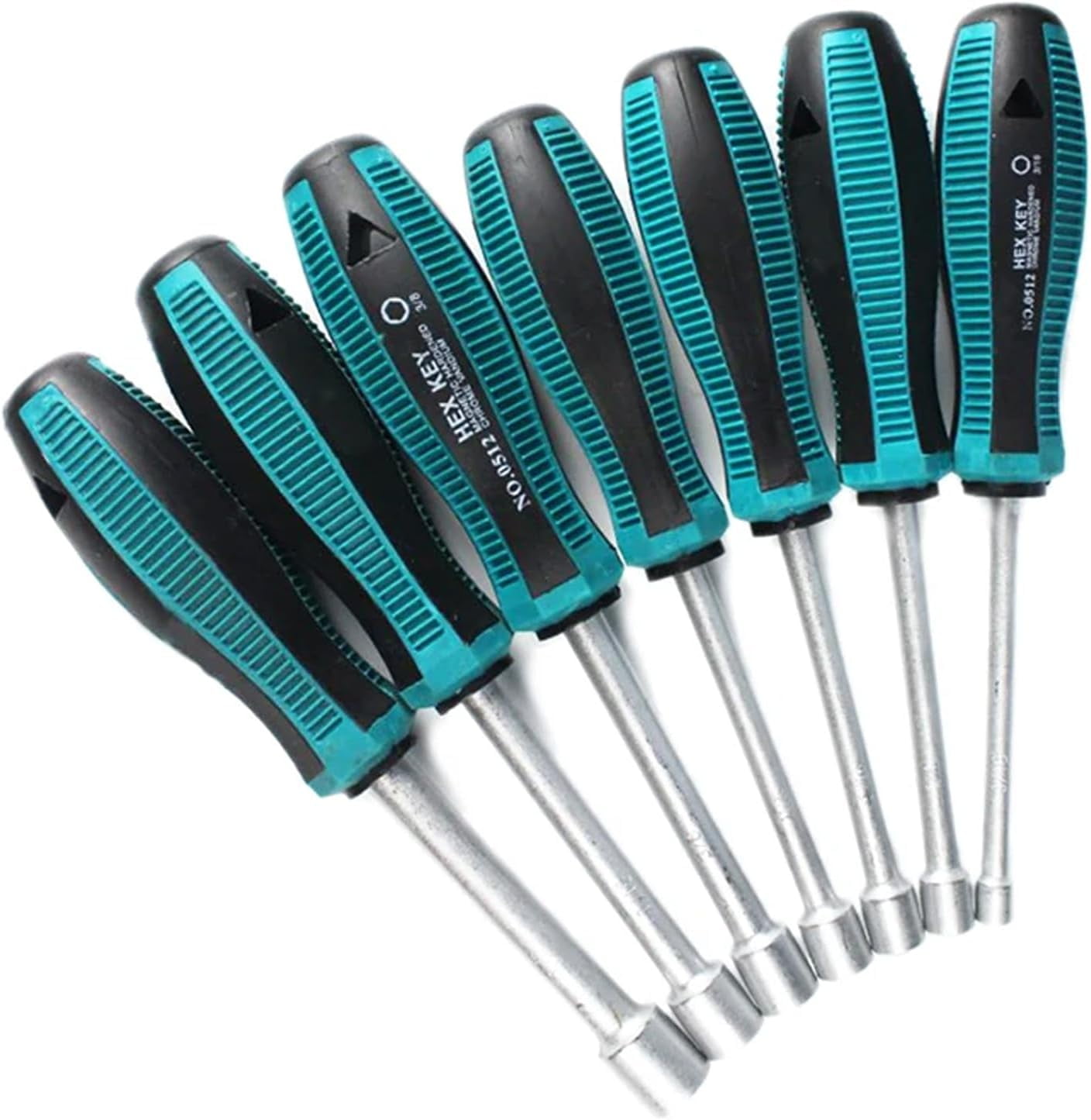 TRA-Hex Nut Socket Wrench Screwdriver, 7-piece-set Imperial Hex Nut ...