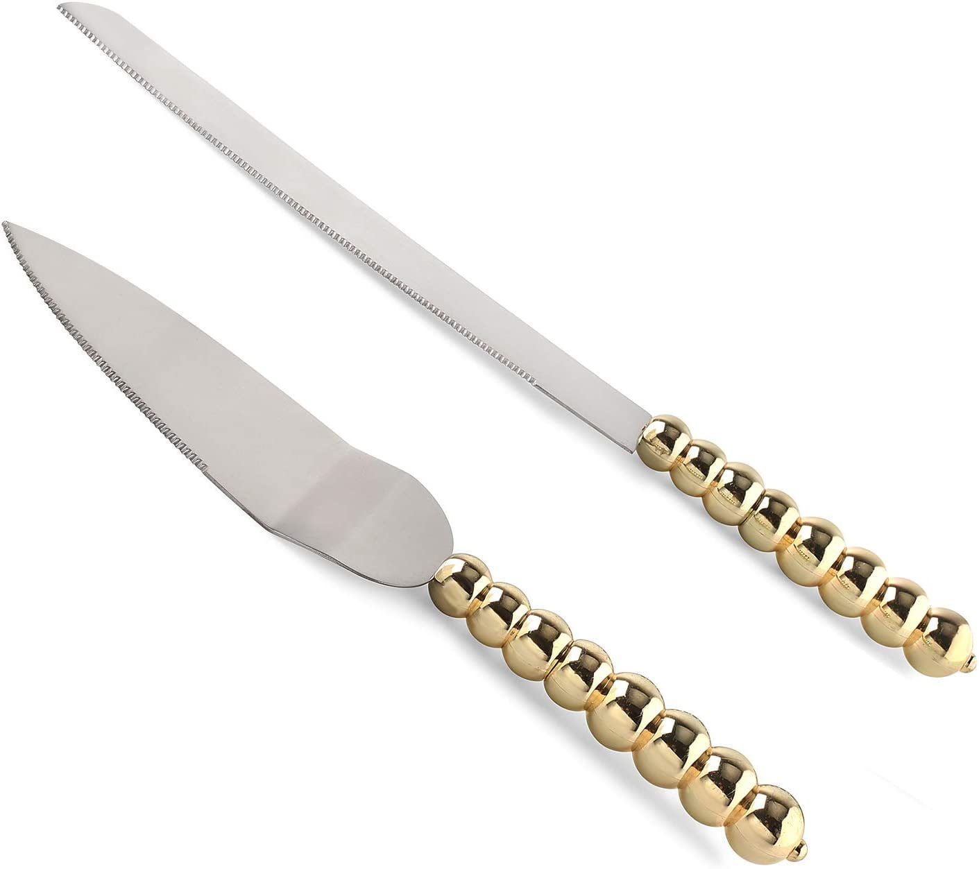 TRA-Homi Styles wedding cake knife and server set | Elegant Gold Color ...