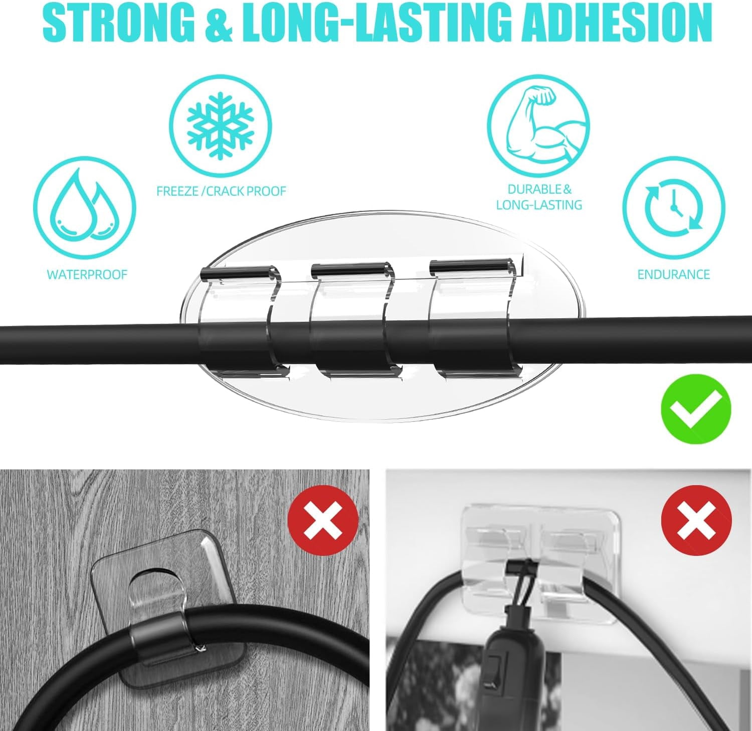 TRA-Hooks for Outdoor String Lights Clips: 30Pcs Heavy Duty Light Hooks ...