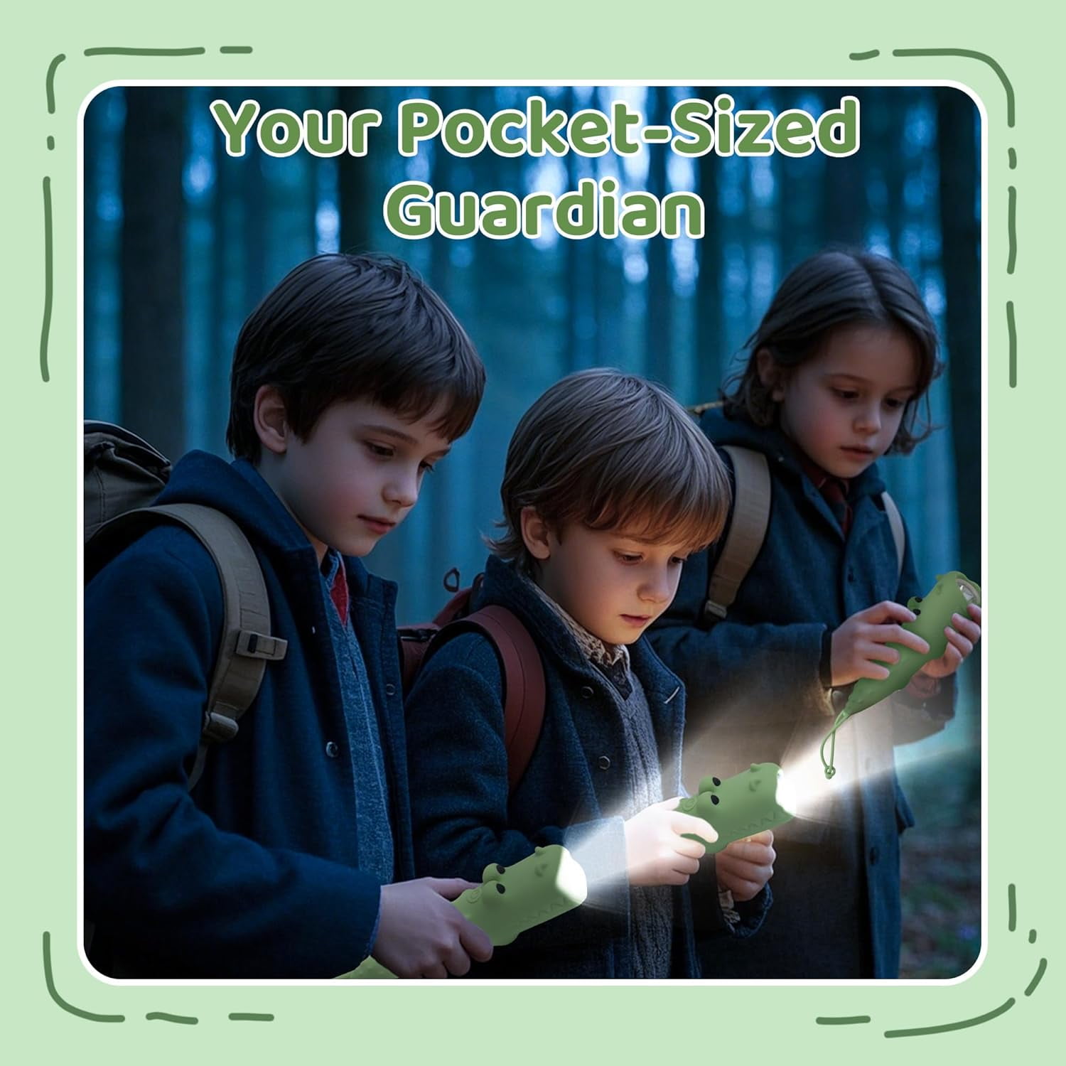 TRA-Kids Flashlights for Boys - Cute Crocodile Silicone Rechargeable ...