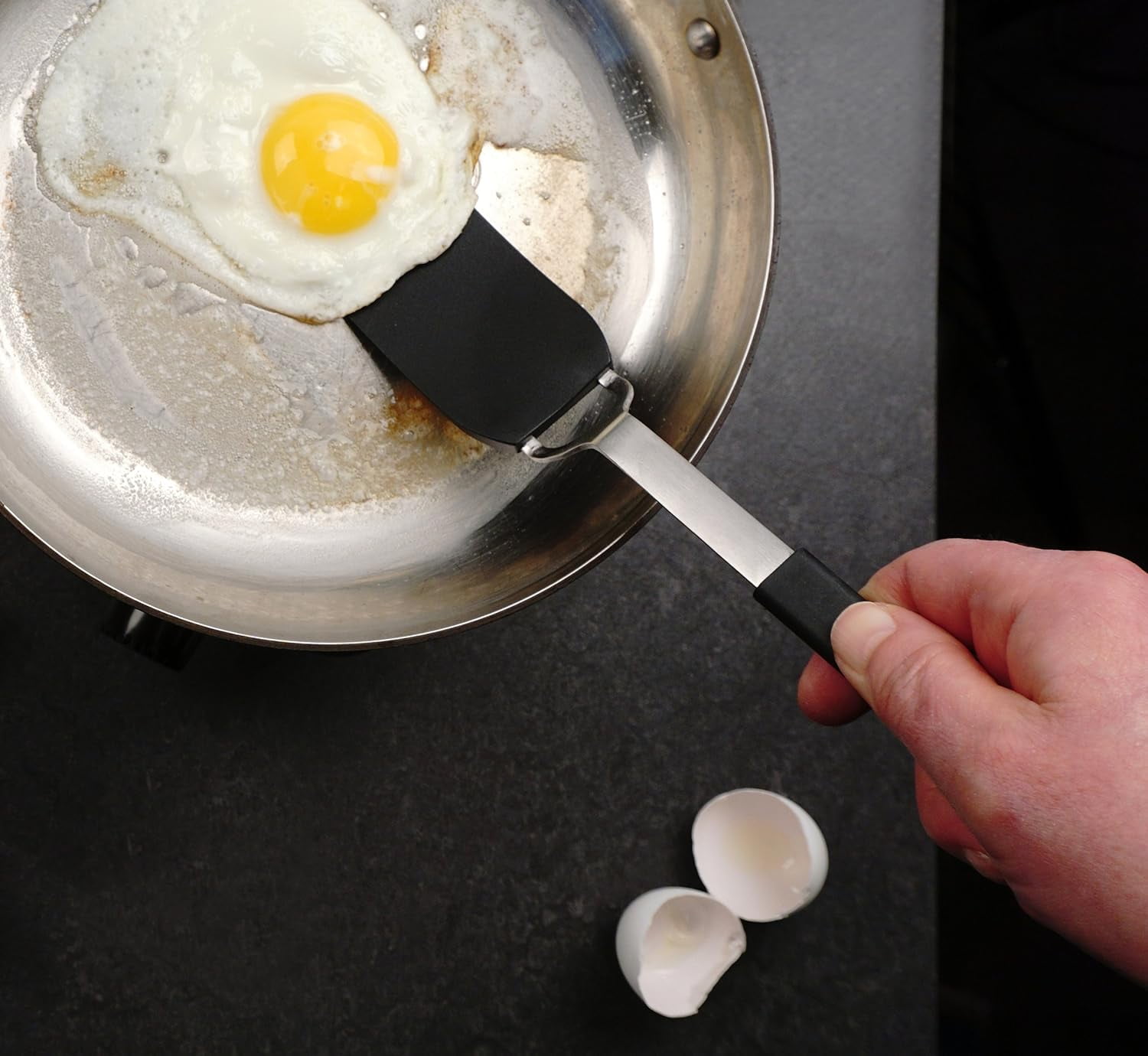 TRA-Kitchen Tool Collection Flexible Nylon Spatula, Stainless Steel ...