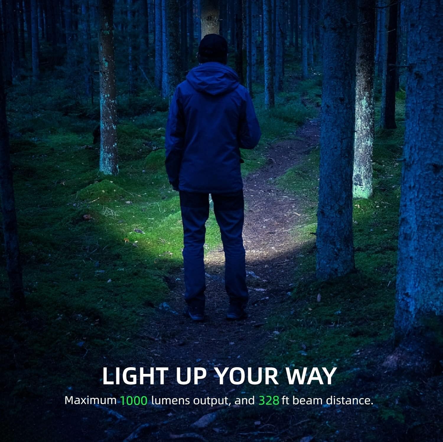 TRA-L02 1000 Lumens Rechargeable Mini EDC Flashlight, 365nm UV Light ...