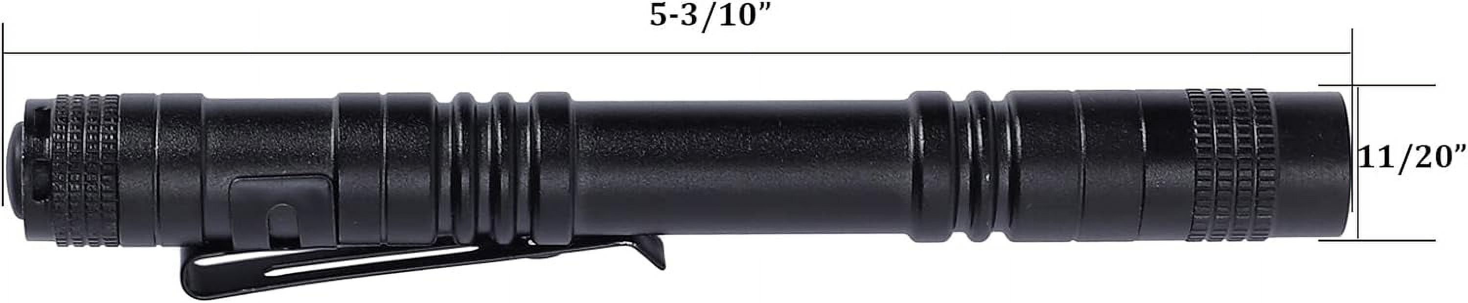 TRA-LED Pen Flashlight, 6Pcs Pocket Flashlights Super Bright Slim Pen ...