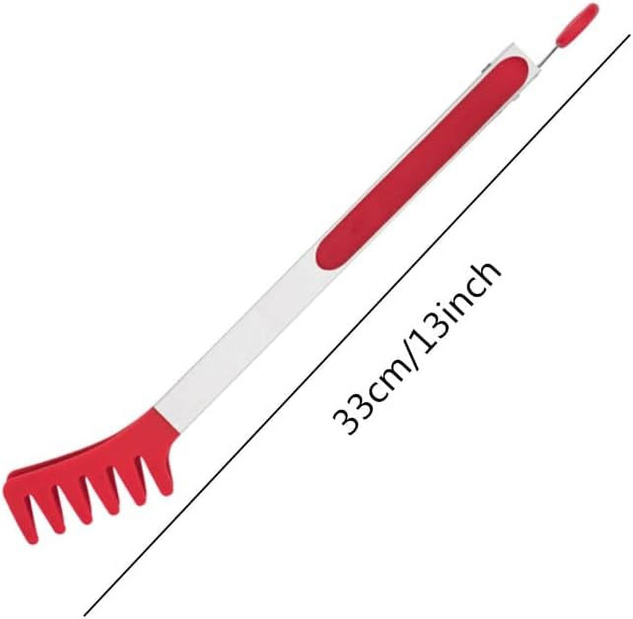 TRA-Large 13" Red Stainless Steel Pasta Tong with Silicone Tips ...