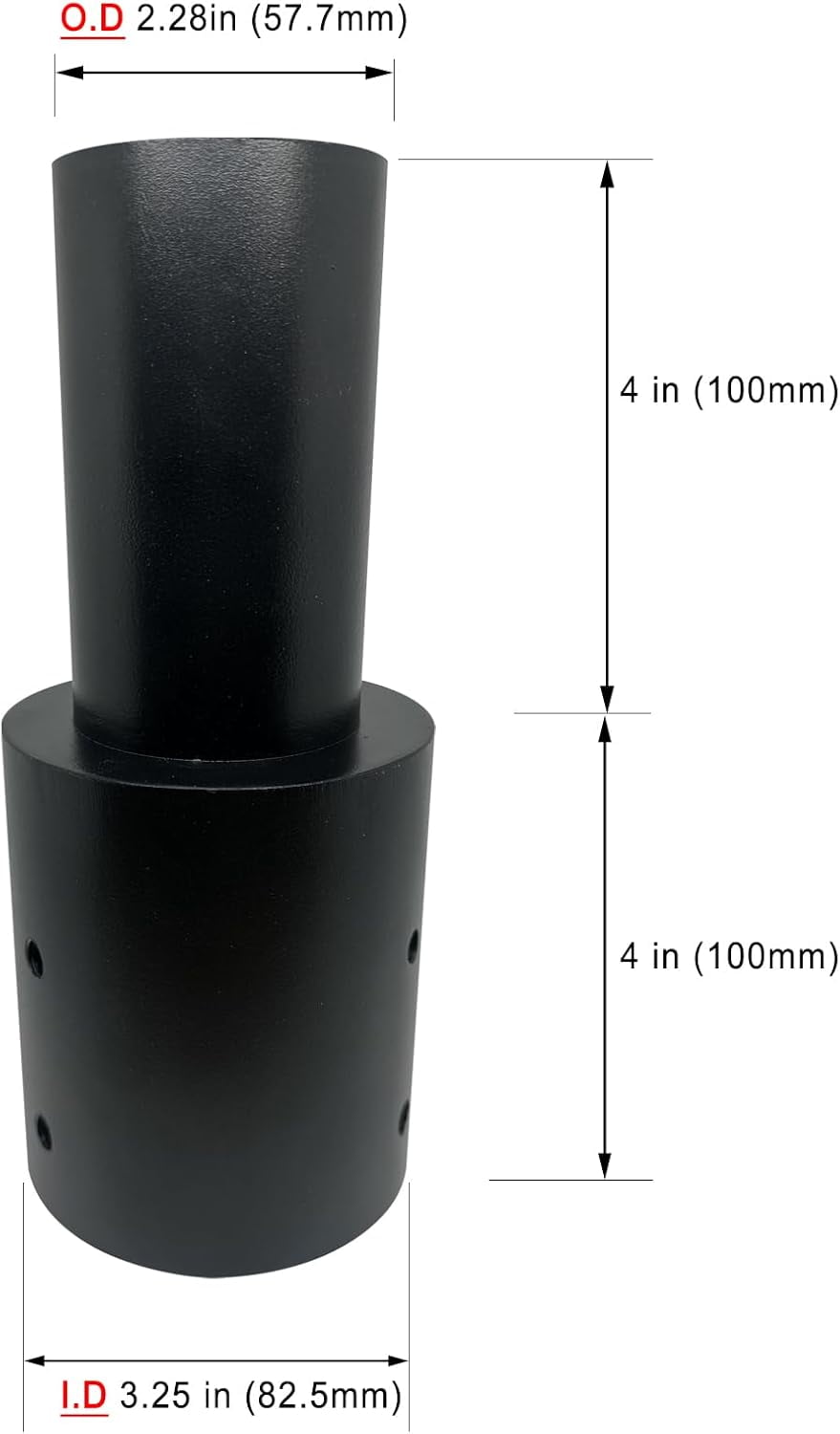 TRA-Light Pole Adapter Tenon - Heavy Duty Slip Fitter for 3 inch Round ...