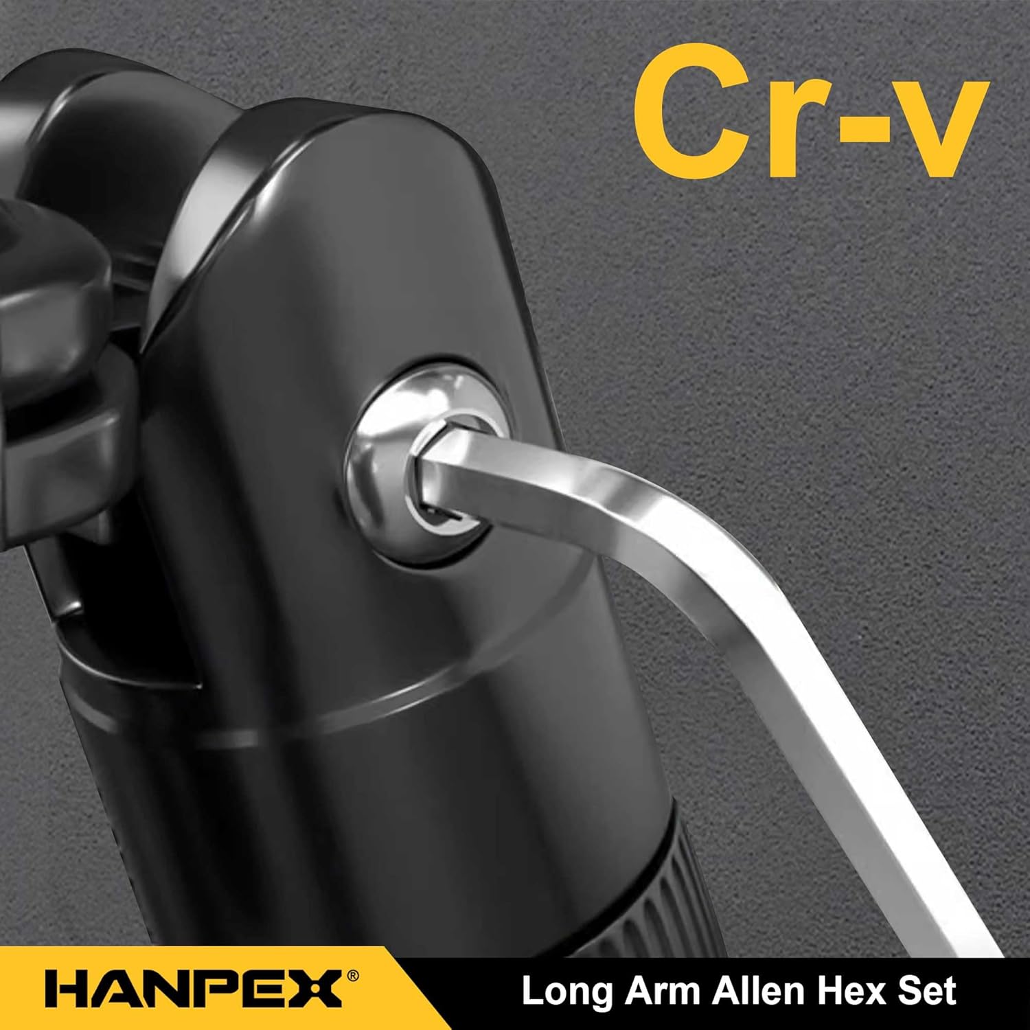TRA-Long Arm Hex Key Set with Ball End, Ball-End Hex Allen Key Metric ...