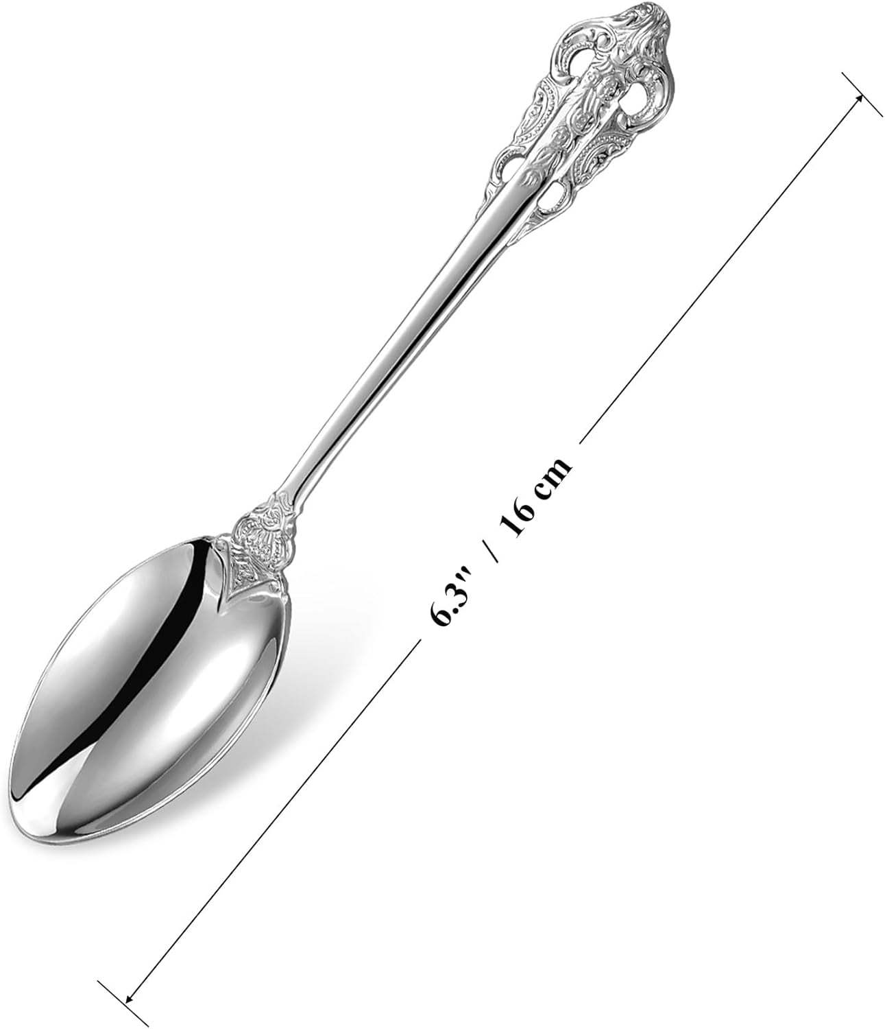 TRA-Luxury 6.3" Teaspoons, 18/10 Stainless Steel, Gorgeous Small Spoons ...