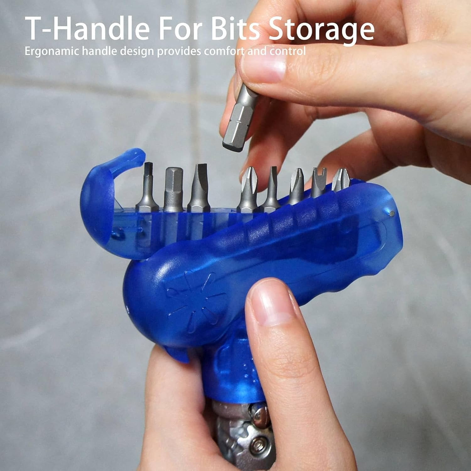 TRA-Magnetic Ratcheting Screwdriver set, T-Handle Design Torque Wrench ...