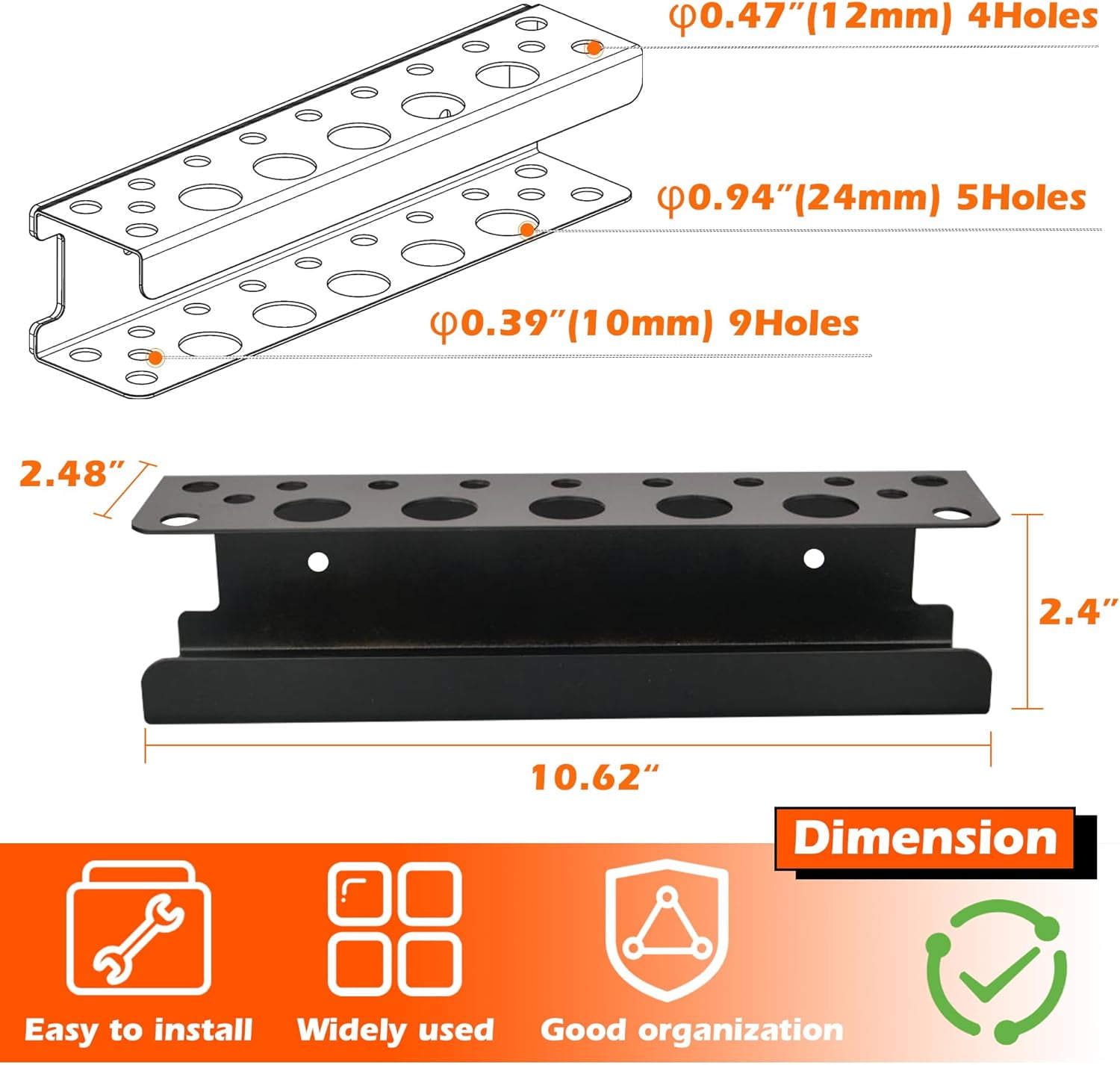 TRA-Magnetic Screwdriver Rack,Heavy Duty Magnetic Tool Holder,Pliers ...