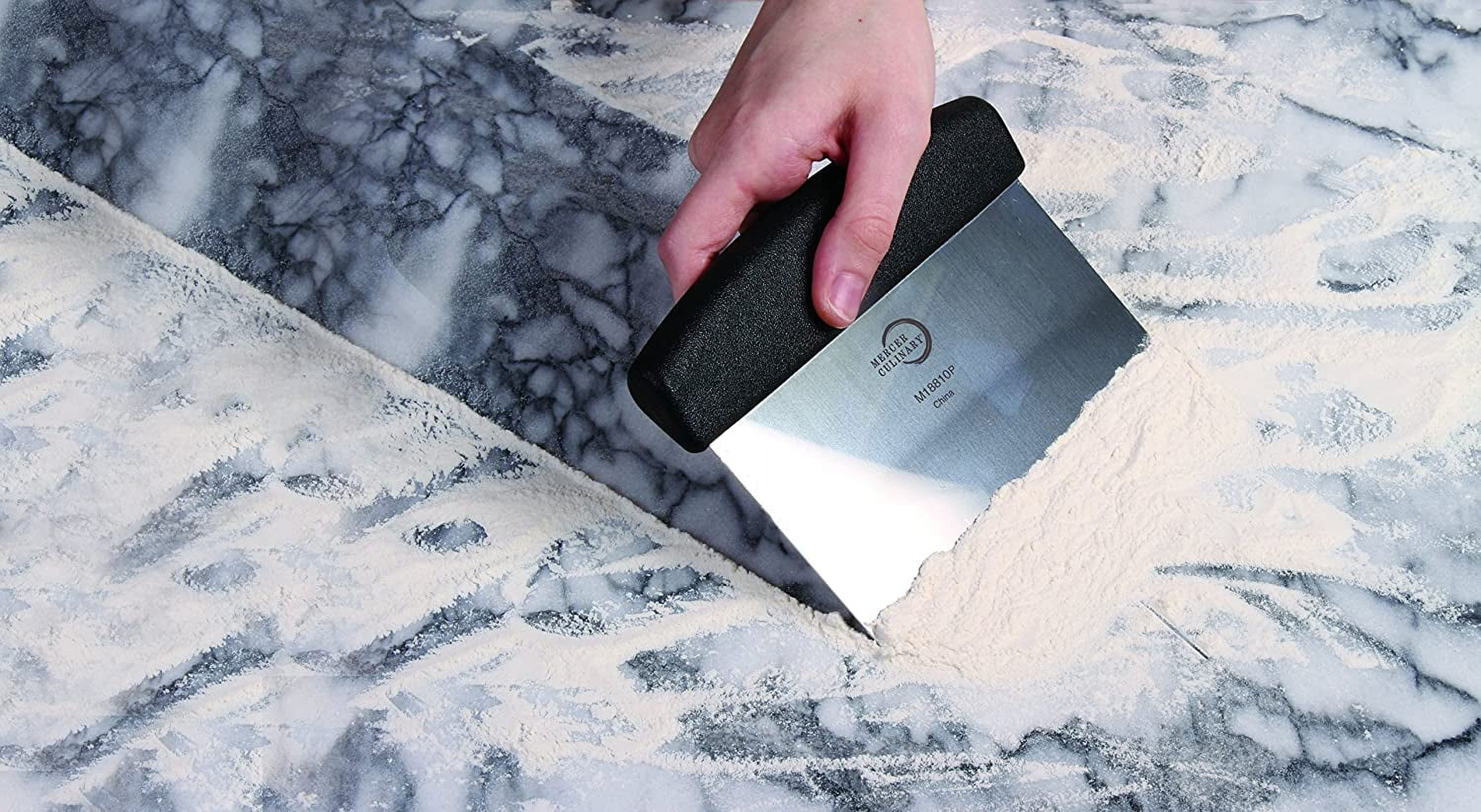 TRA-Millennia Bench Scraper, 5 7/8 Inch X 3 1/2 Inch Blade, Black ...