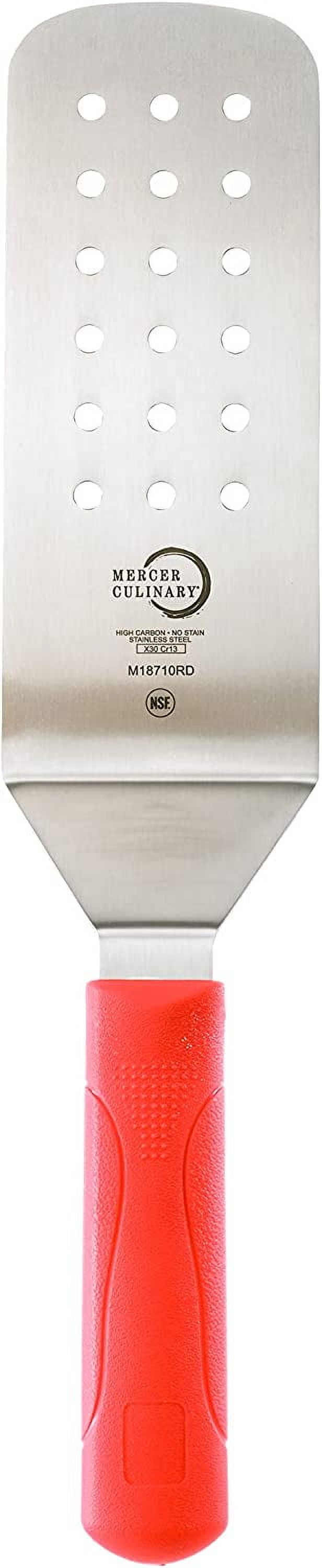 TRA-Millennia Perforated Turner, 8 Inch x 3 Inch Blade, Red Handle ...