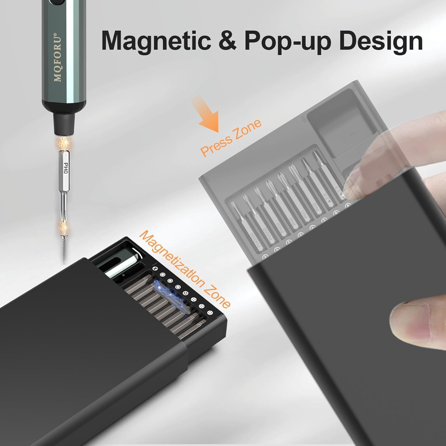 TRA-Mini Electric Screwdriver, 72 in 1 Precision Screwdriver Kit with ...