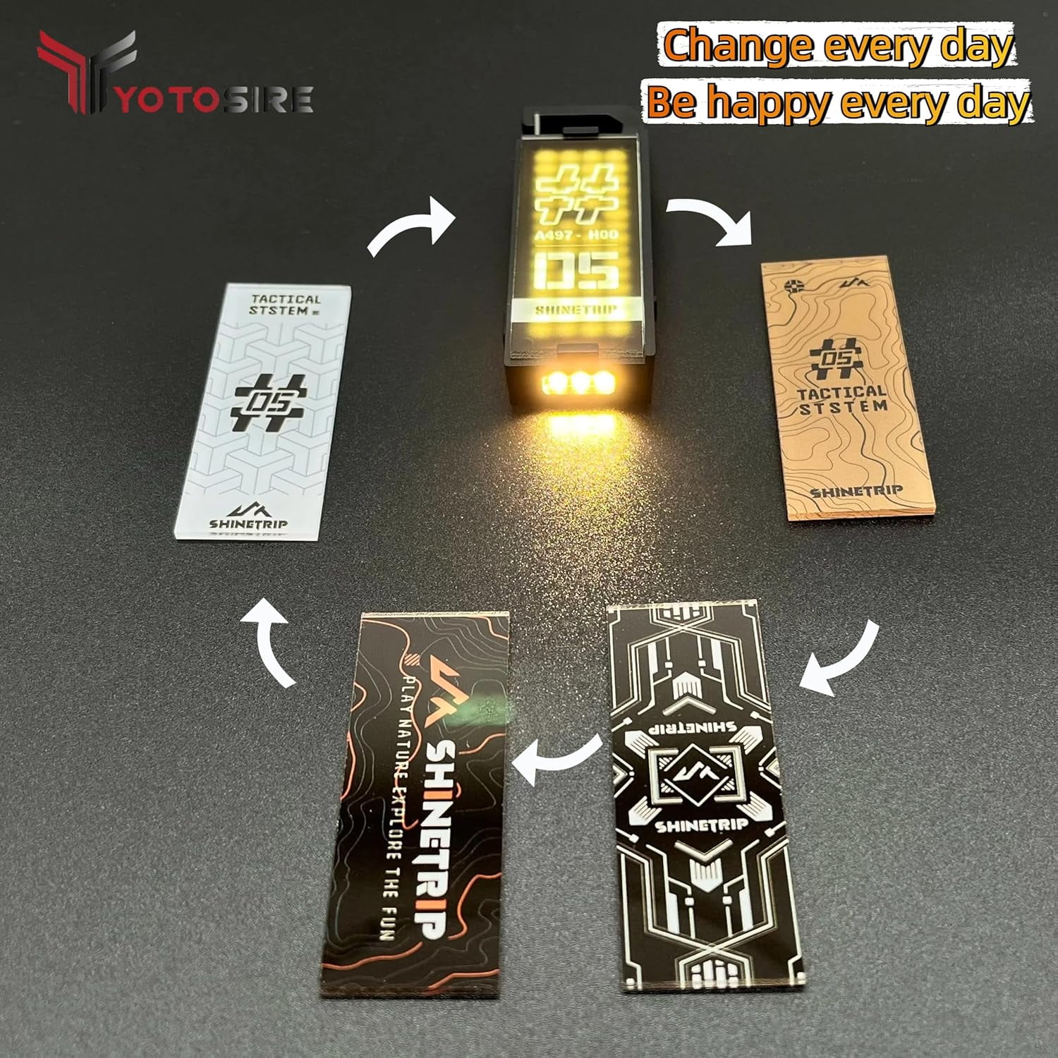 TRA-Mini Magnetic Rechargeable Keychain Flashlight - 8 Modes (Strobe ...