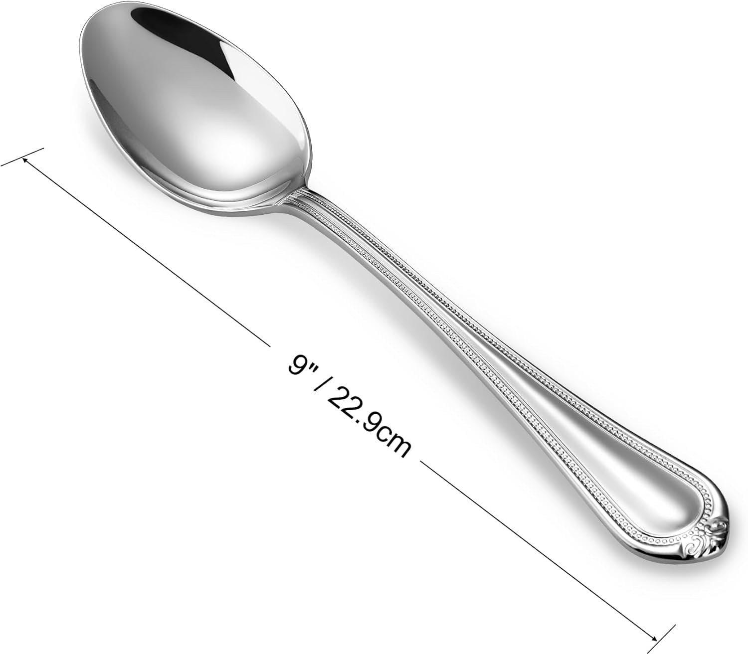 TRA-Pearl Edge 4-Piece Premium Spoon Set, 18/10 Stainless Steel, Fine ...