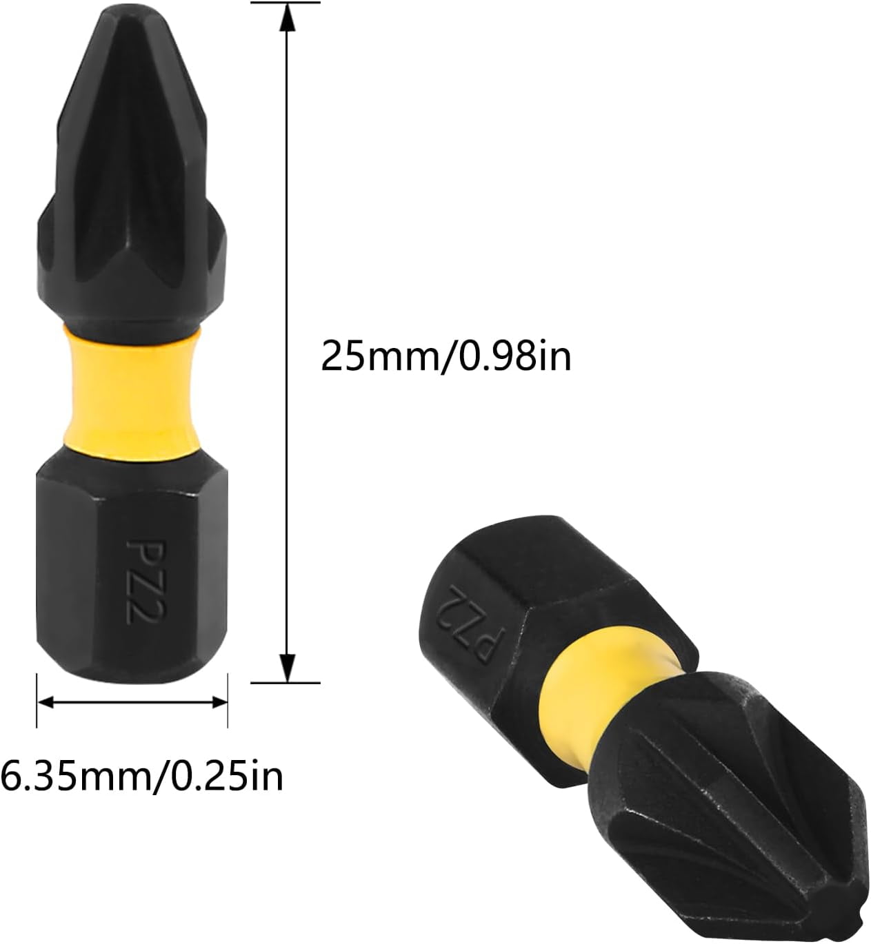 TRA-Pozi-Drive 2 Impact Duty Screwdriver Drill Driver Bits Sets (1" 30-Pack) - Walmart.com