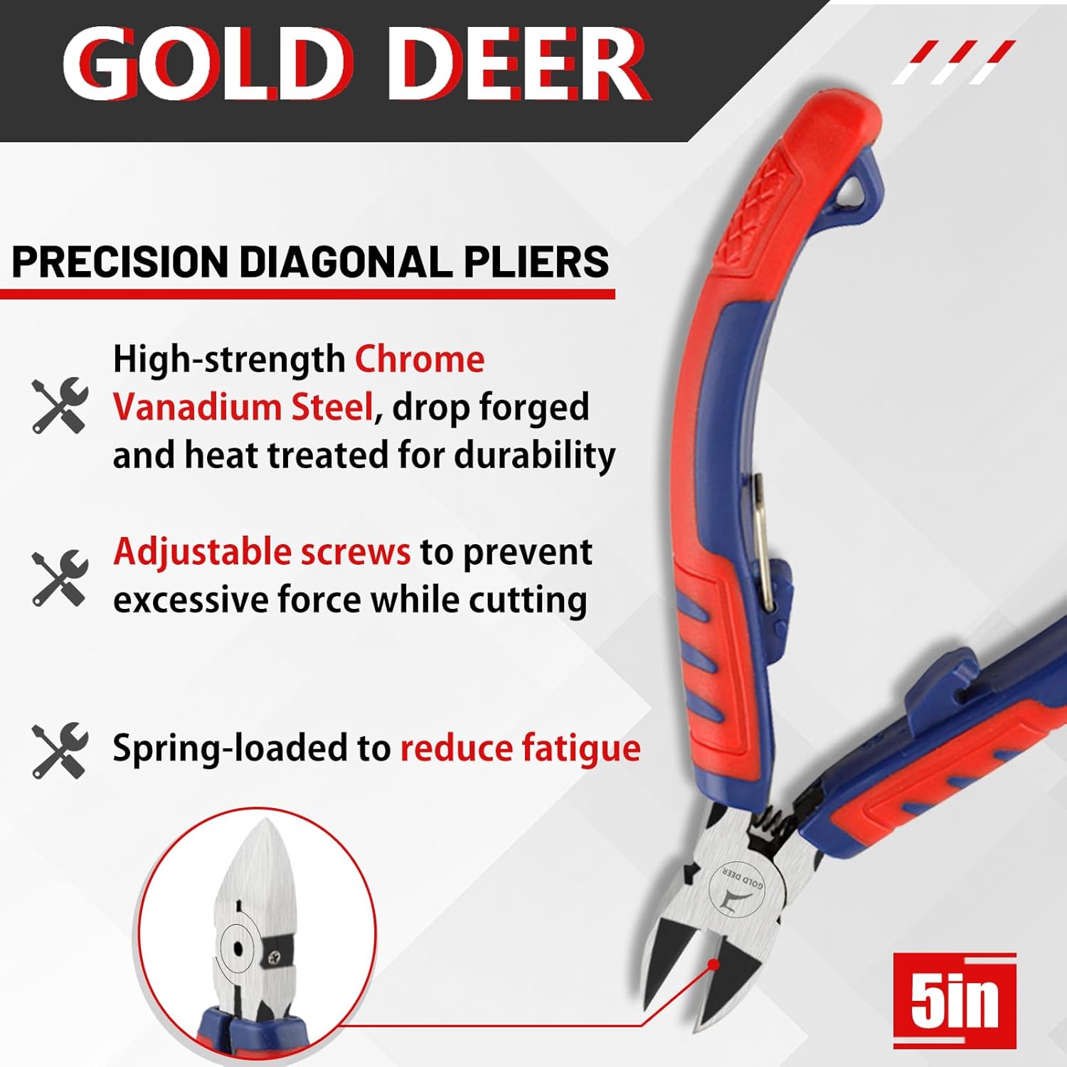 TRA-Precision Diagonal Wire Cutting Pliers Wire Flush Cutters Wire ...