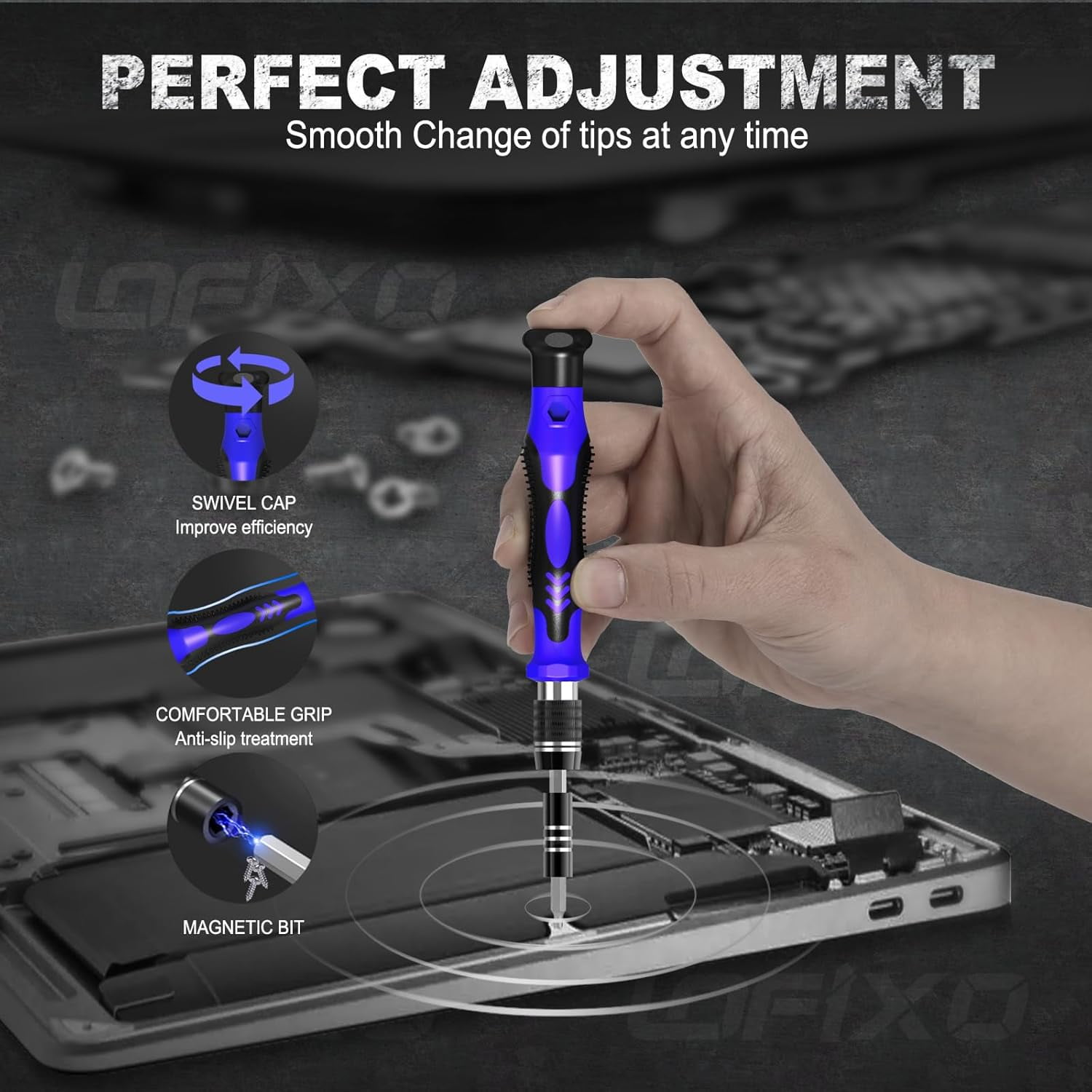 TRA-Precision Screwdriver Set,Glasses repair kit,Magnetic Screwdriver Torx T6 T8 T9 T10 ...