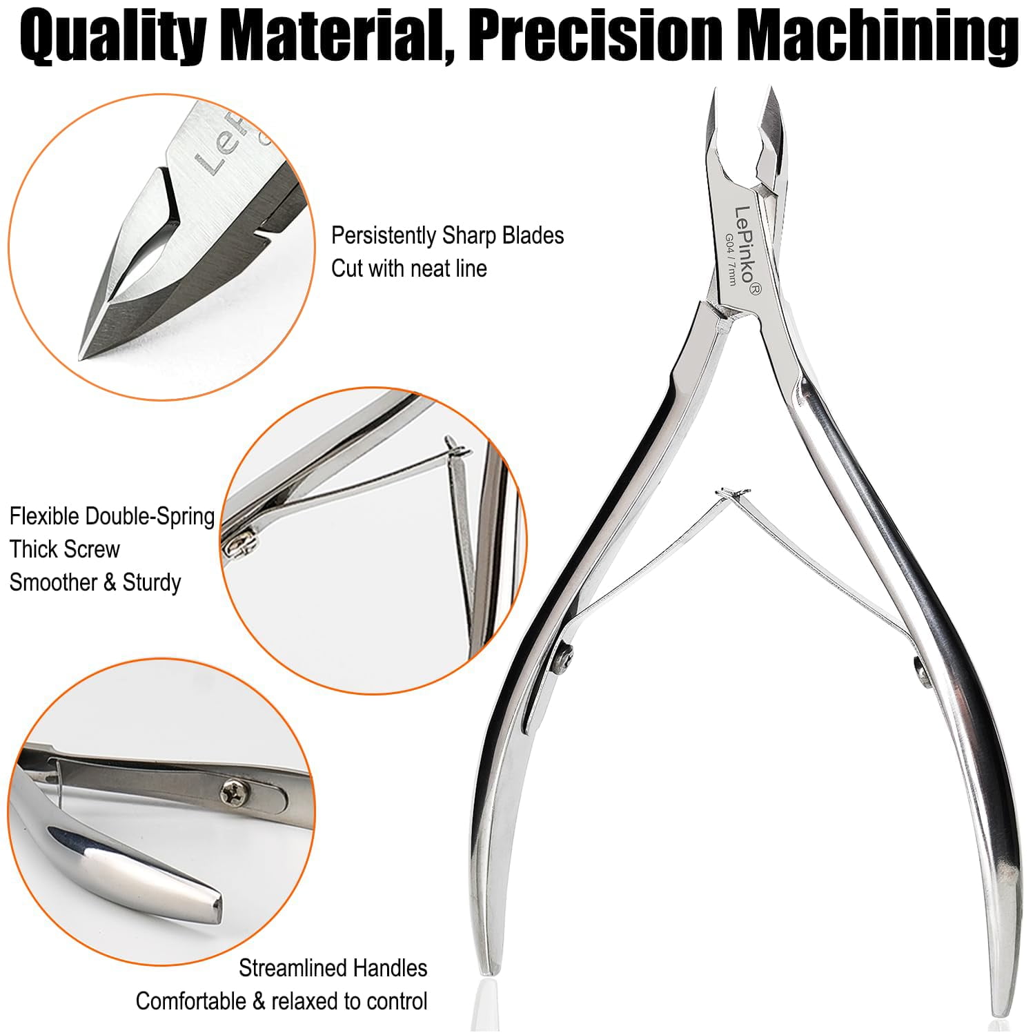 TRA-Professional Cuticle Trimmer kit, Super Sharp Dead Skin Clipper ...