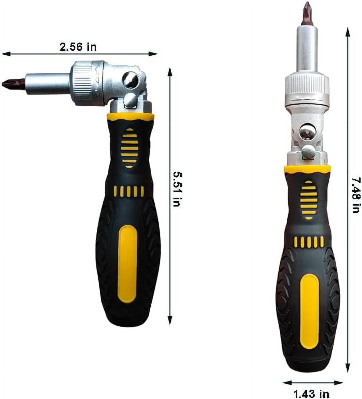 TRA-Ratcheting Screwdriver, 10-in-1 Multi-bit Magnetic Ratchet ...