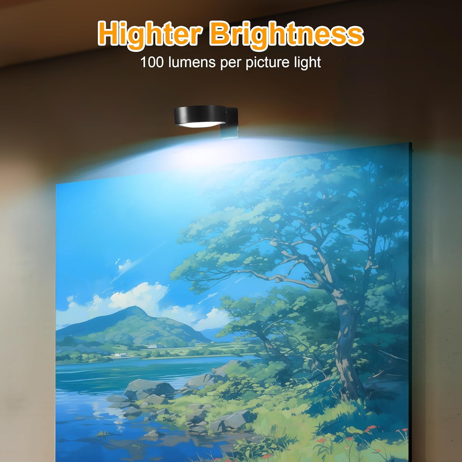 TRA-Rechargeable Battery Picture Light, RGB Color Changing Led Art ...