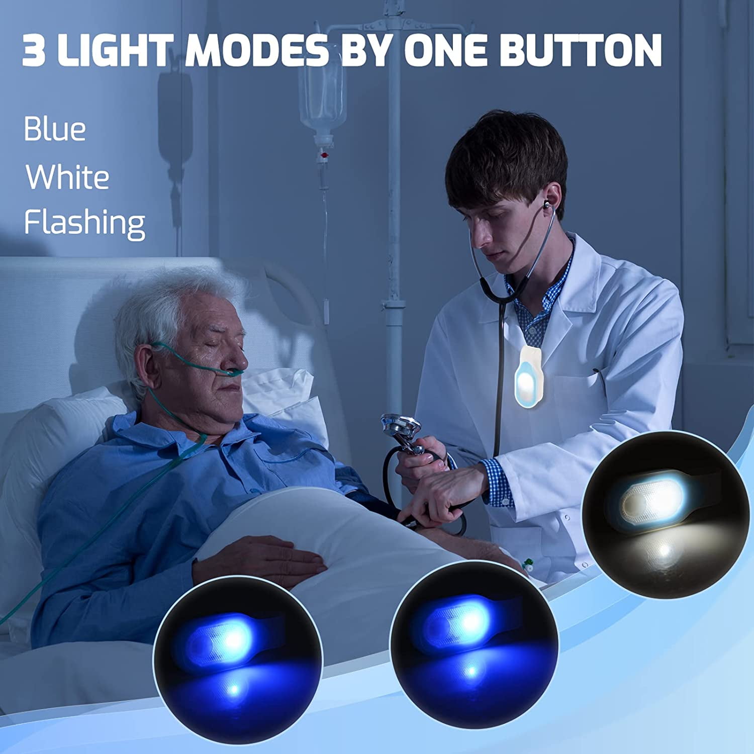 TRA-Rechargeable Nursing Night Light Nurse Nightshift Hands Free ...