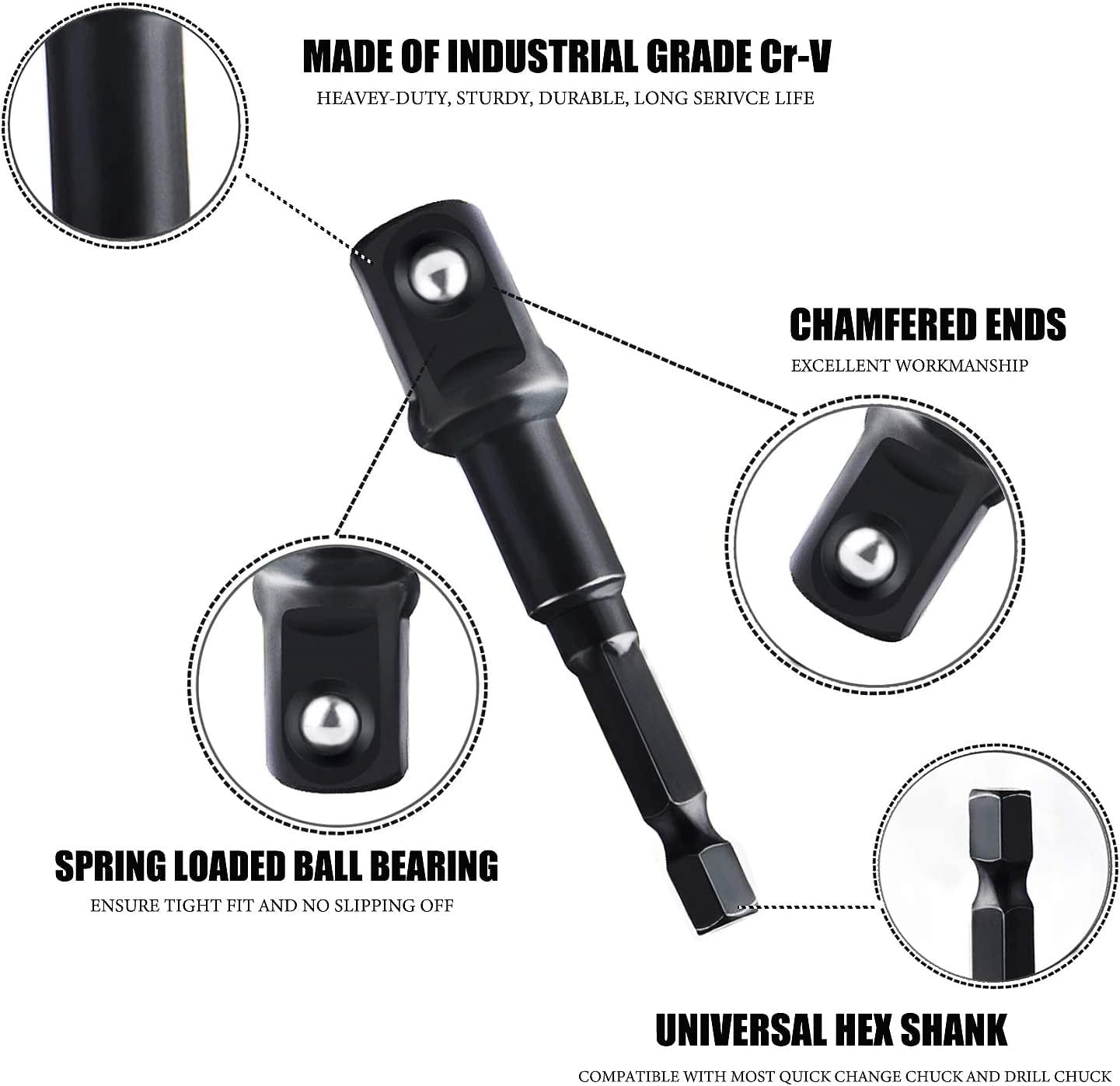 TRA-Right Angle Drill Attachment 105° Screwdriver Drill Bit Holder ...