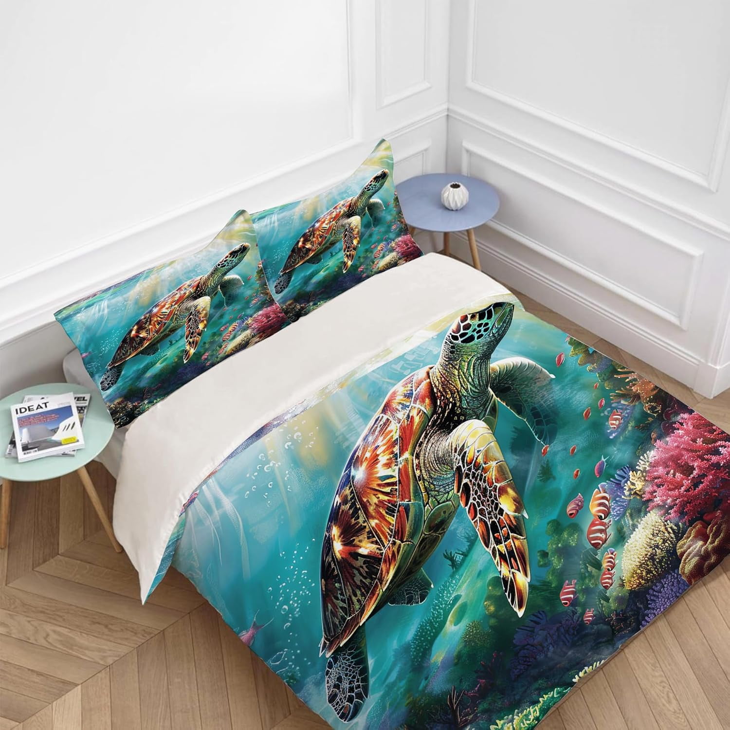 TRA-Sea Turtle Bedding Set Twin Queen King Full Size Ocean Turtle ...