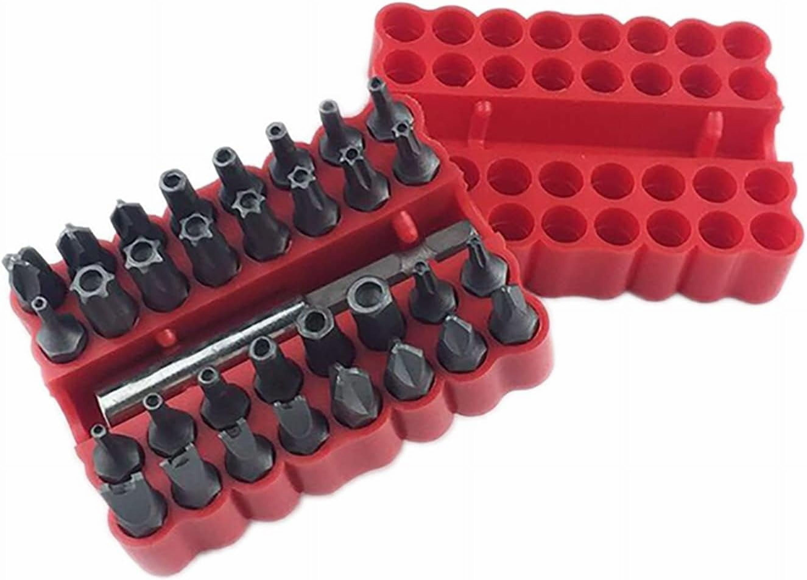 TRA-Security Tamper Proof Bit Set 33pcs Torq Torx Hex Star Spanner Tri ...