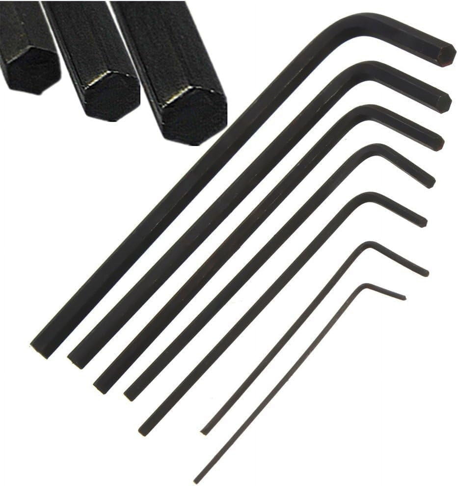 TRA-Set of 7 Black Mini Micro Hexagon Hex Allen Key Set Wrench ...