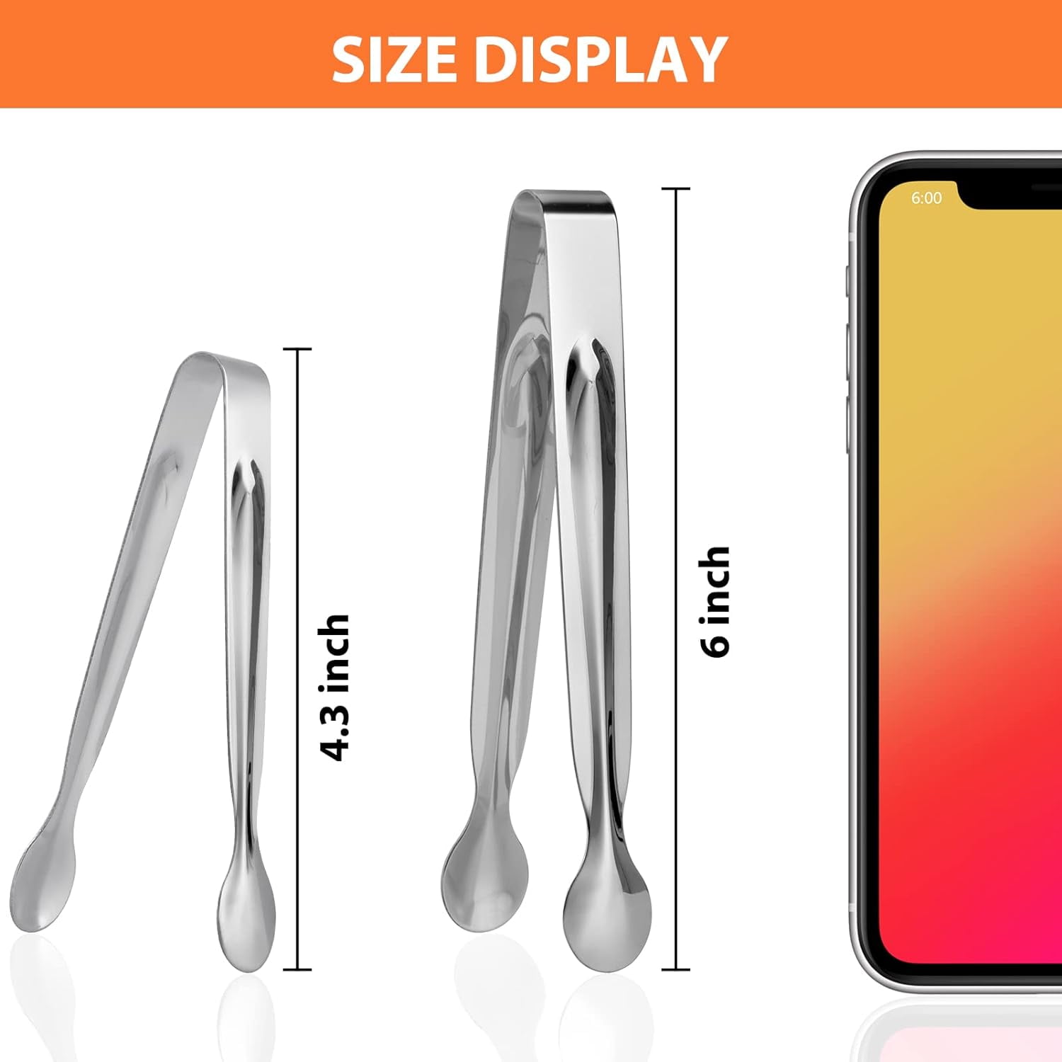 TRA-Small Serving Tongs,Ice Tongs,Sugar Tongs,Kitchen Tiny Tongs for ...